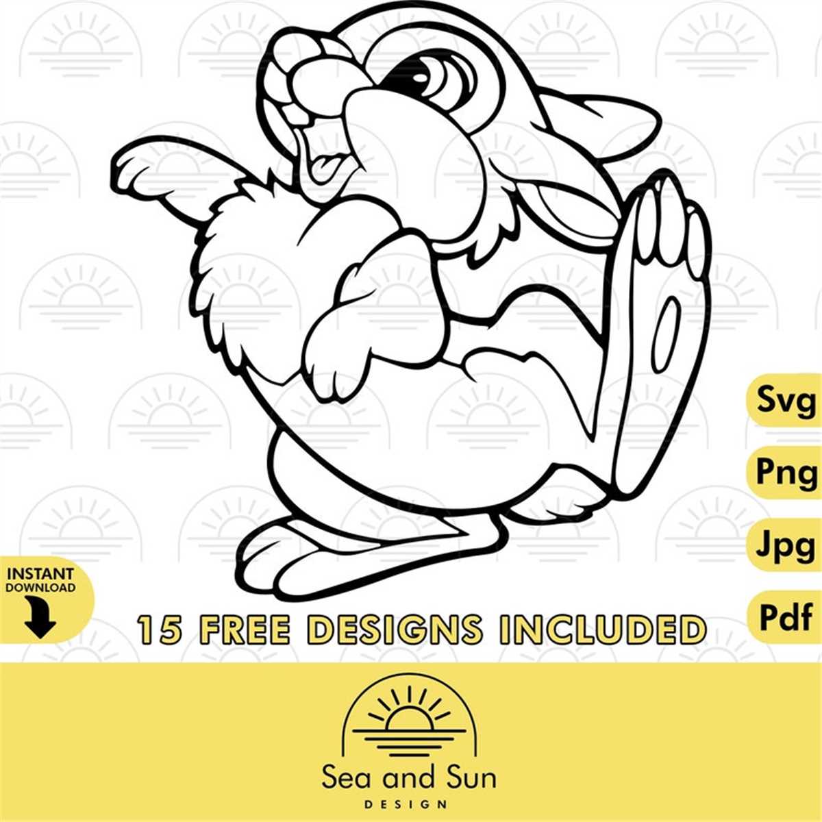 Thumper rabbi, Bambi Vacay Mode Svg Family Trip Svg Magical - Inspire ...