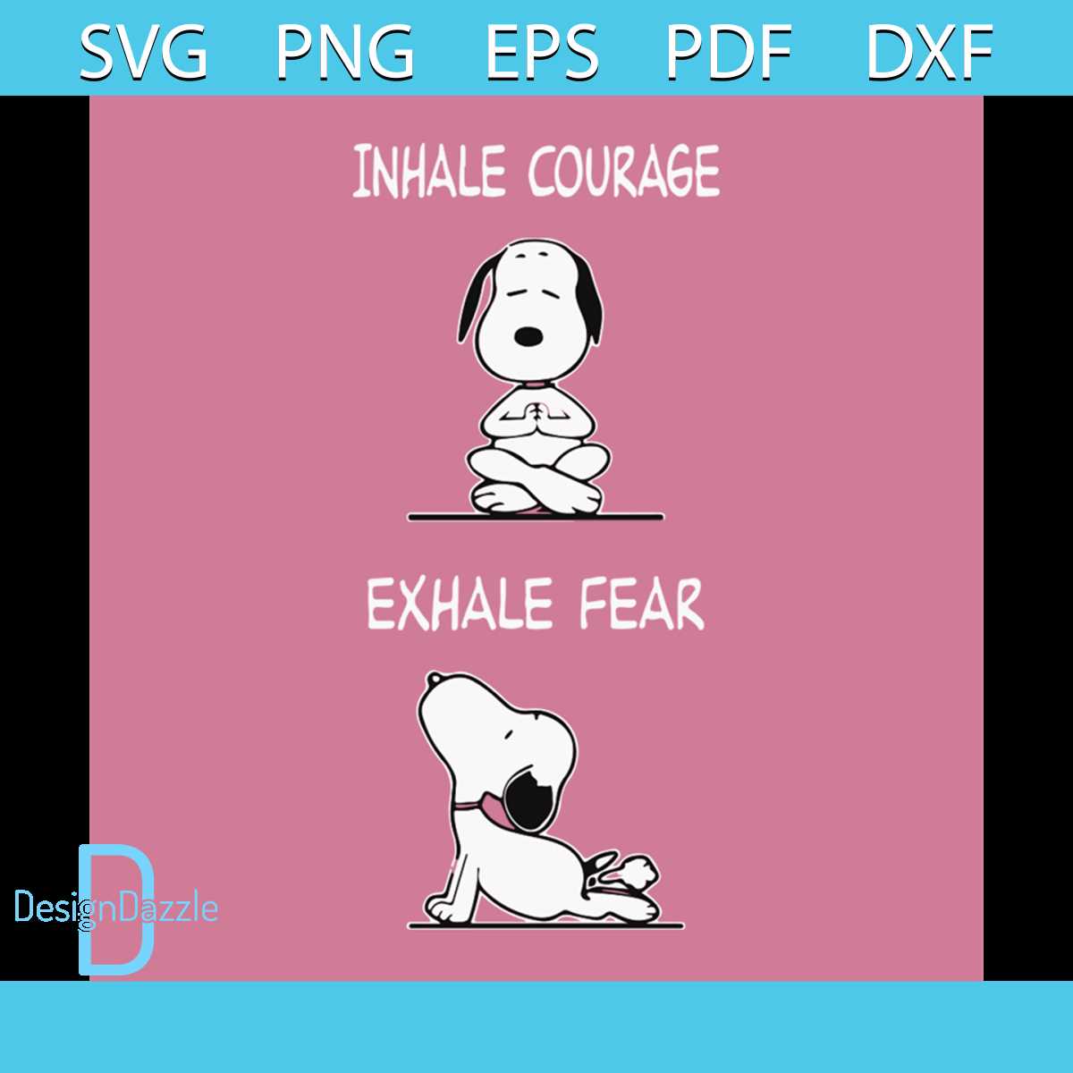 Inhale courage exhale fear svg, trending svg, snoopy svg, sn | Inspire ...