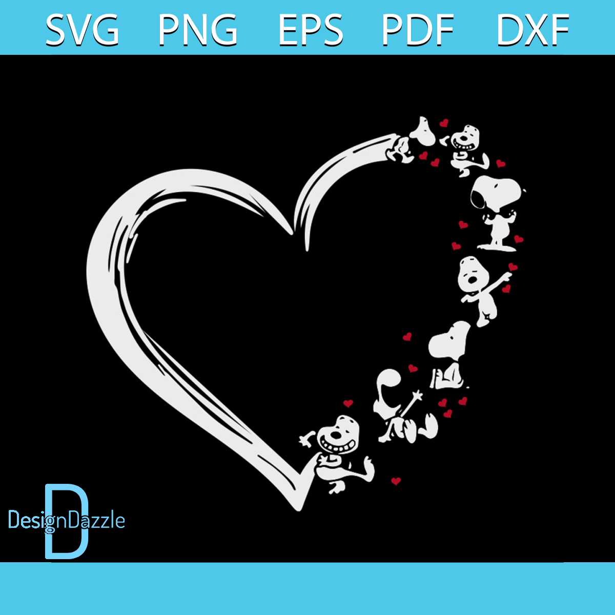 Snoopy big heart svg, trending svg, snoopy svg, snoopy lover | Inspire ...