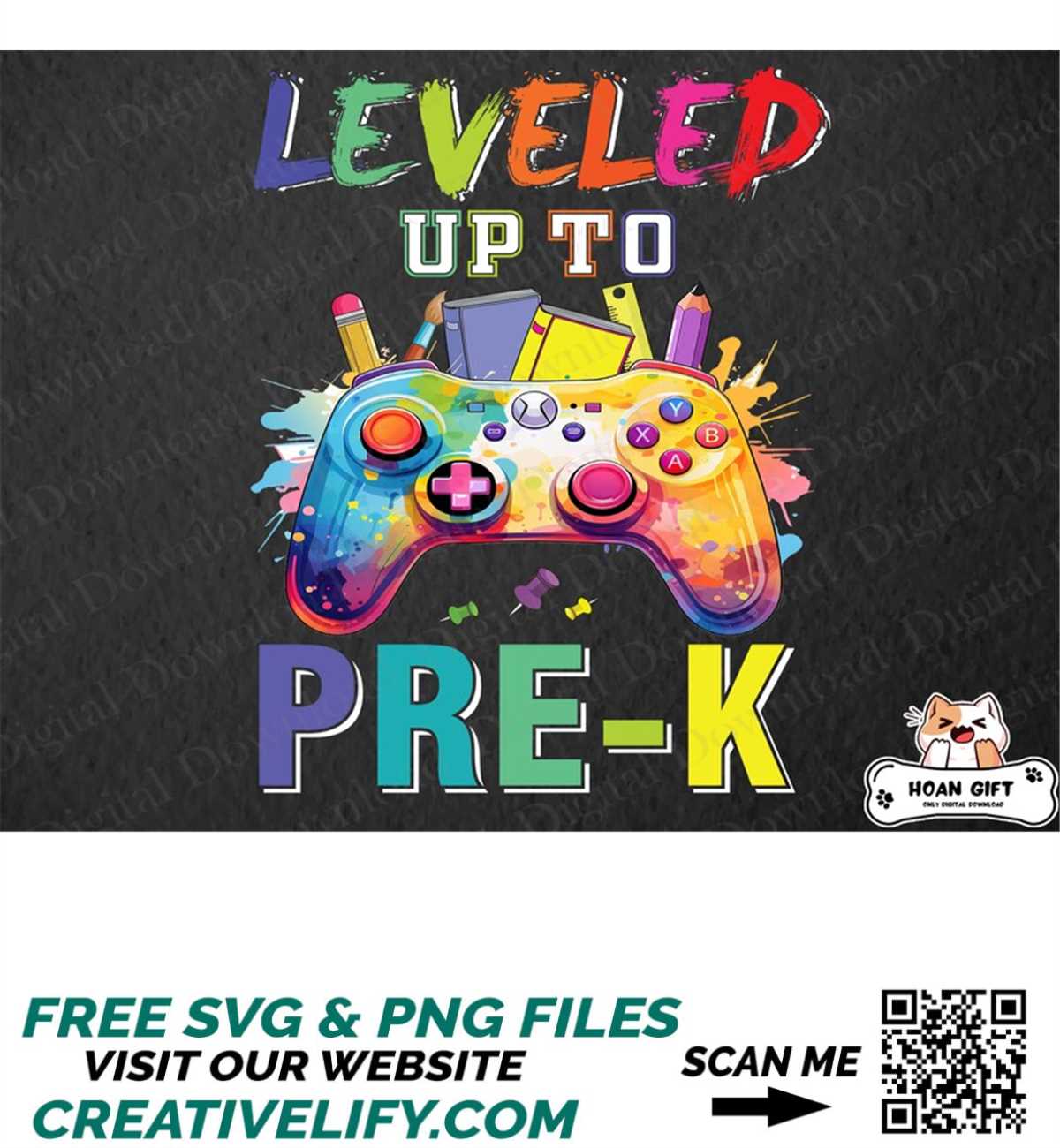 Leveled Up To Pre-K Png, Back to School png for Gamers, 1st - Inspire ...