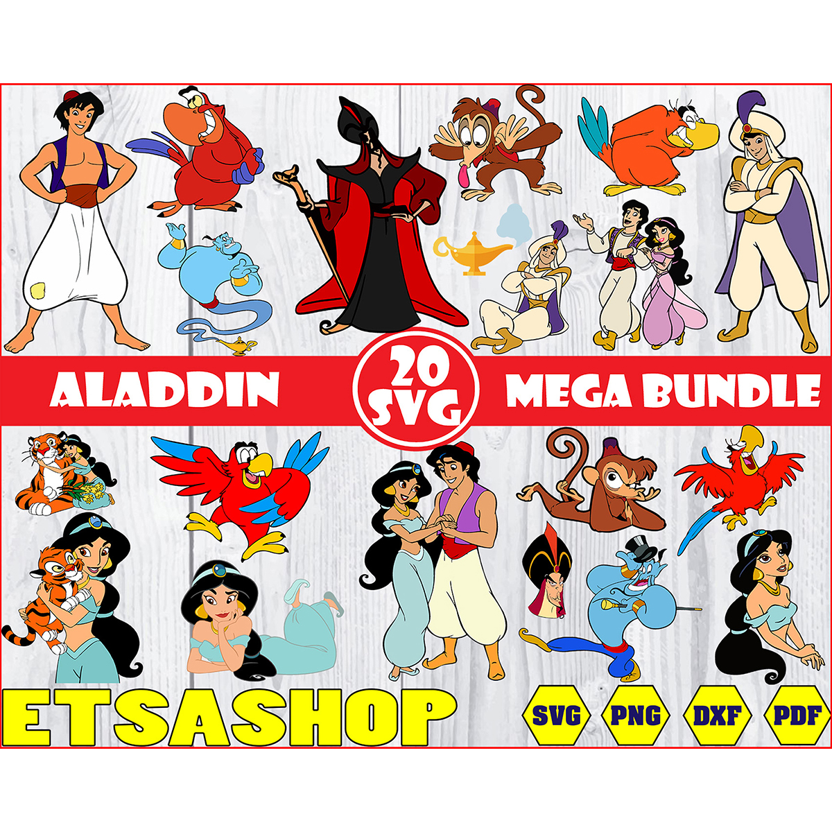 20 Aladdin svg, Aladdin svg bundle, disney svg, Cricut, Clip | Inspire ...