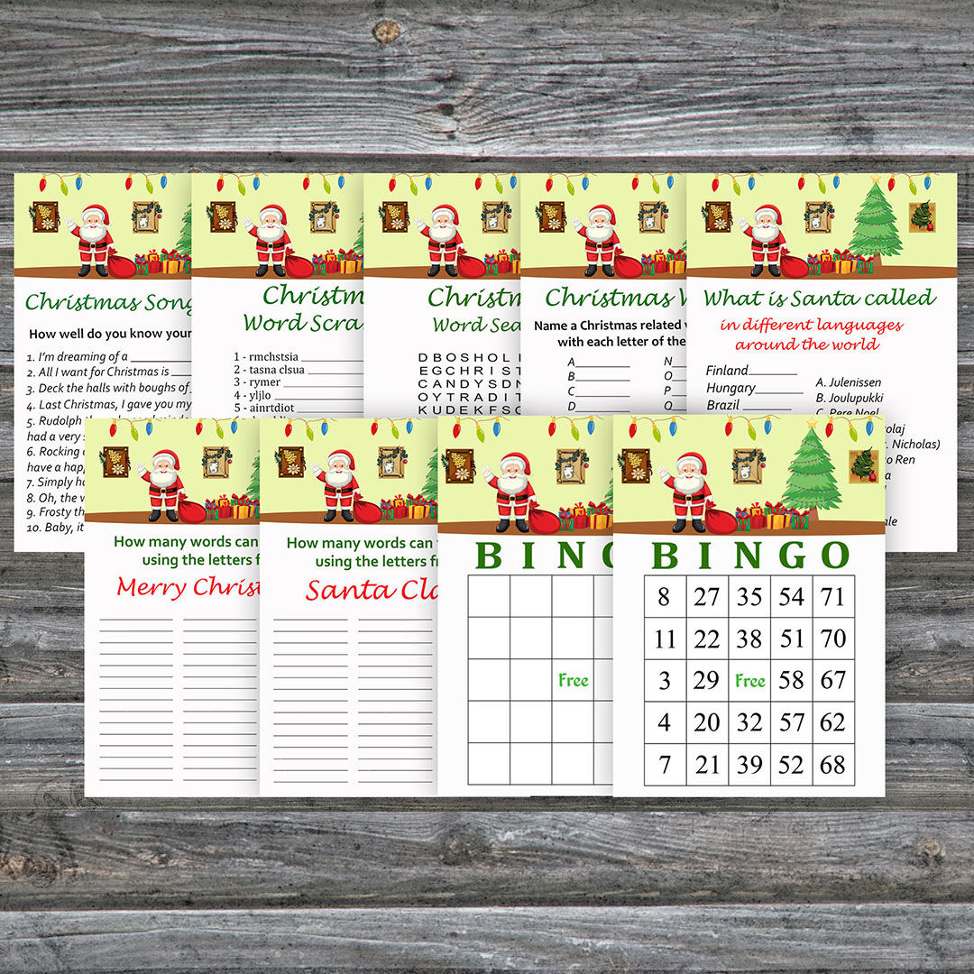Christmas party games bundle,Printable Christmas Party Game | Inspire ...