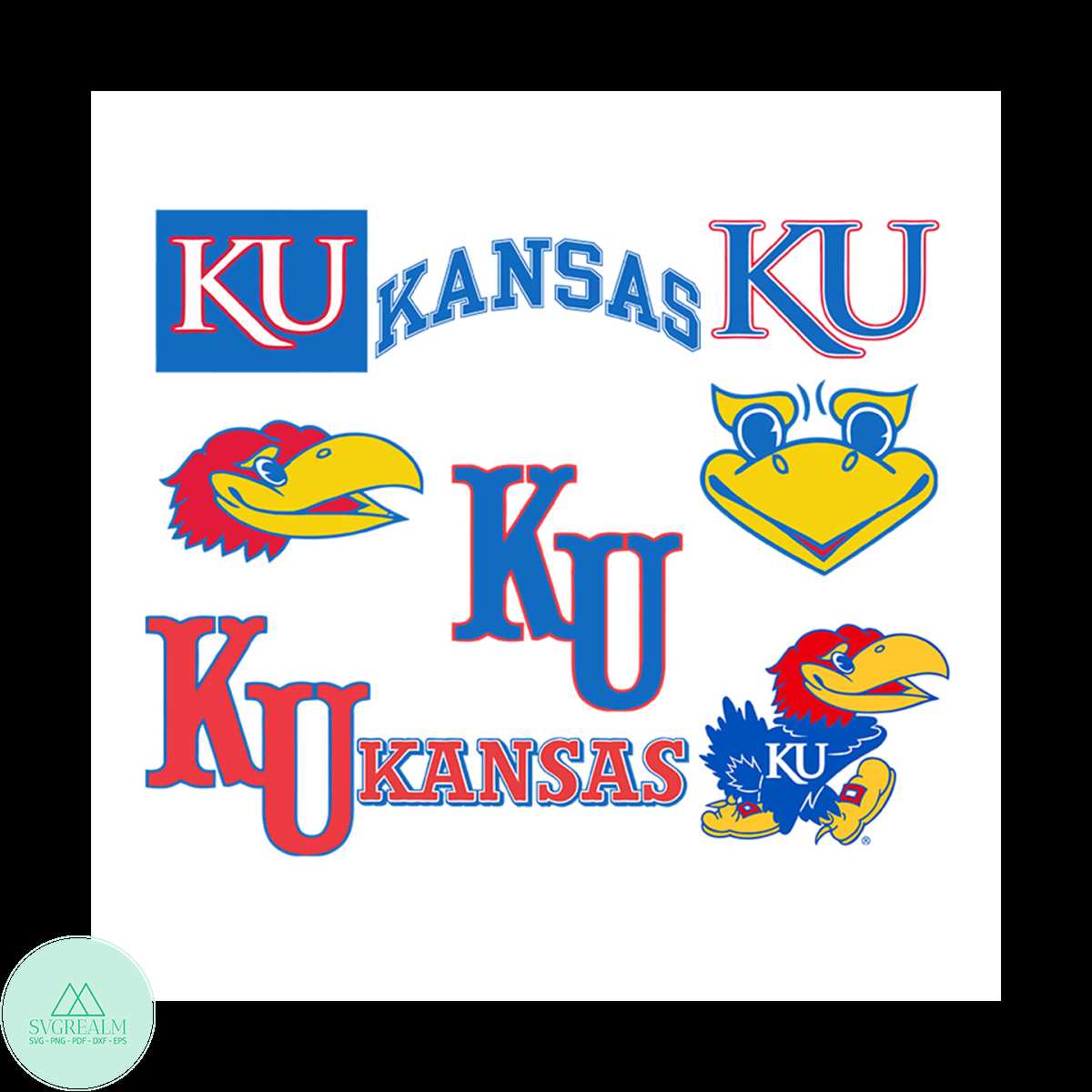 Kansas Jayhawks Logo Bundle File Svg, Sport Svg, Sport Logo | Inspire ...