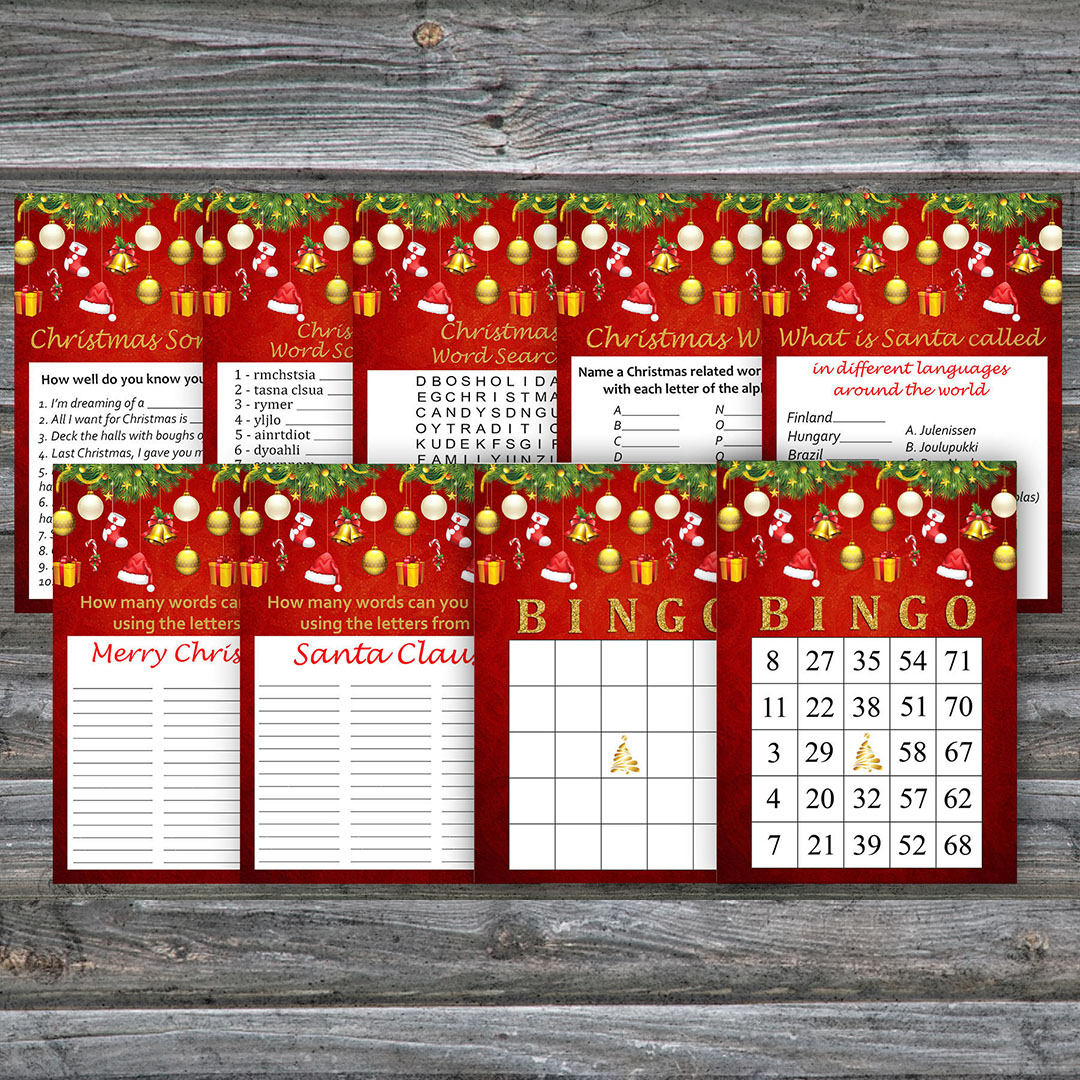 Christmas party games bundle,Printable Christmas Party Game | Inspire ...