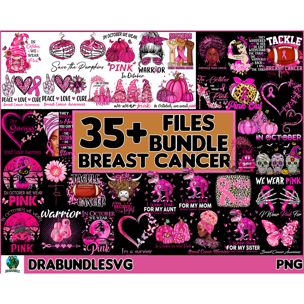 35 Breast Cancer Png Bundle, Breast Cancer PNG, In October W | Inspire ...