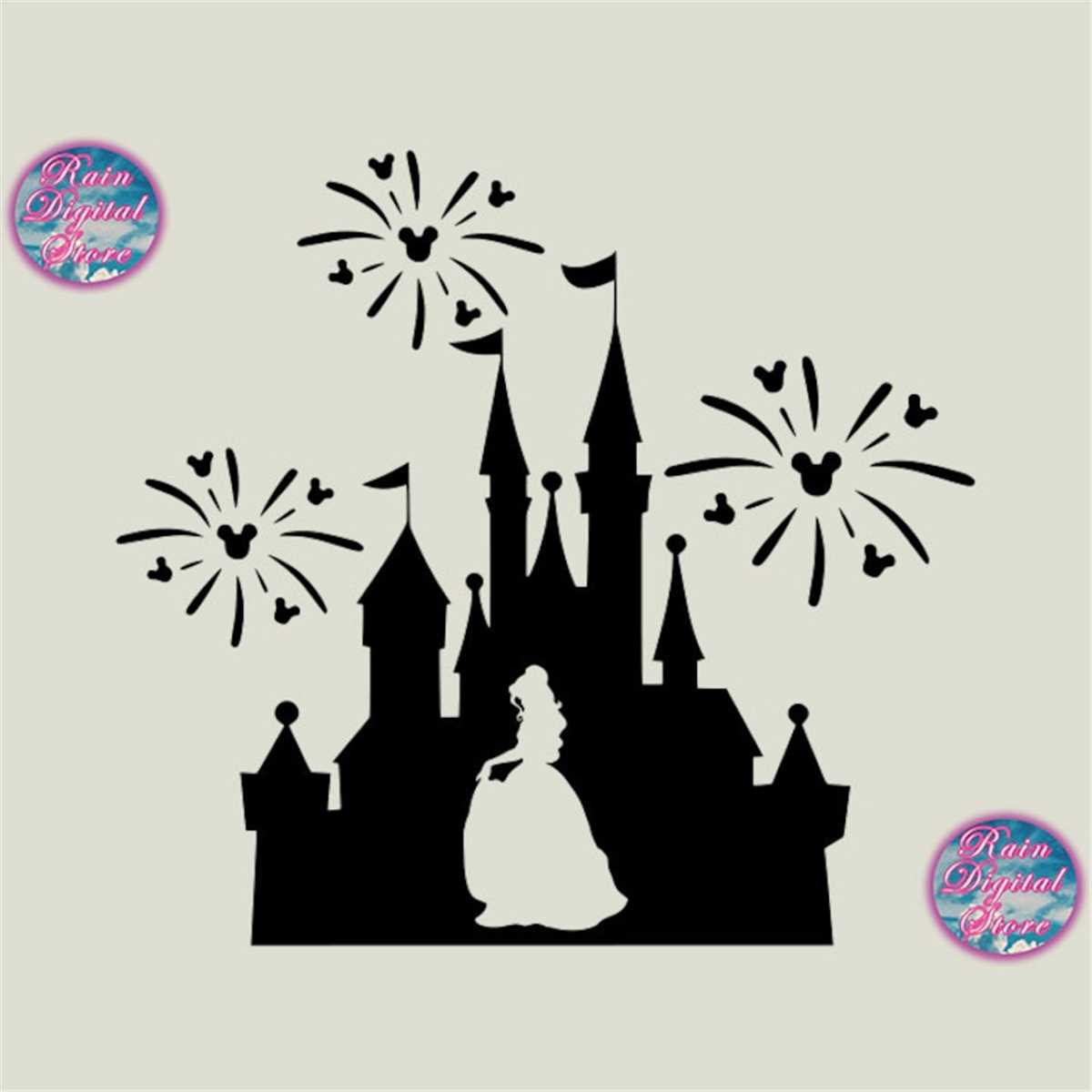 Castle Bellee SVG, Castle Bellee Fireworks SVG, Princess Bel | Inspire ...