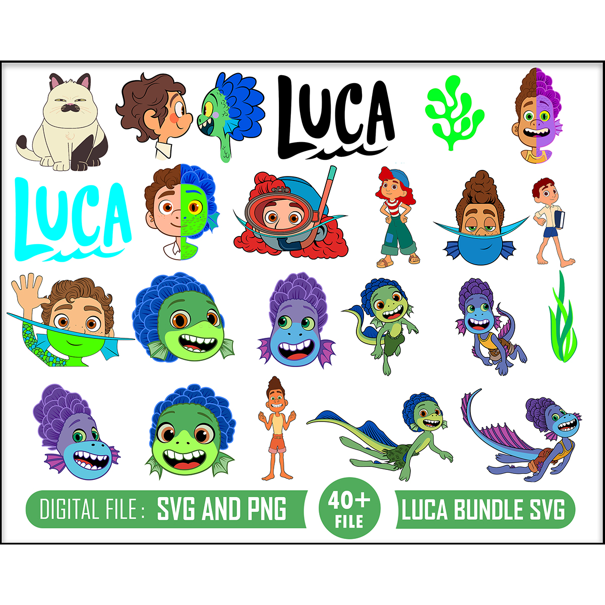 40 Luca SVG, Luca Vector, Luca Cutfile, Luca Bundle, Luca Cl | Inspire ...