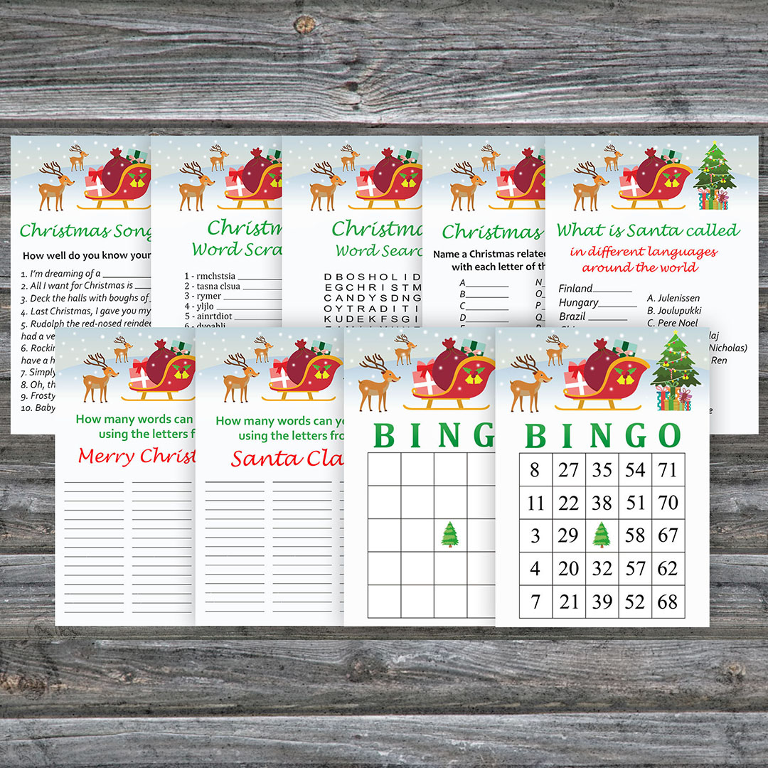 Christmas party games bundle,Printable Christmas Party Game | Inspire ...
