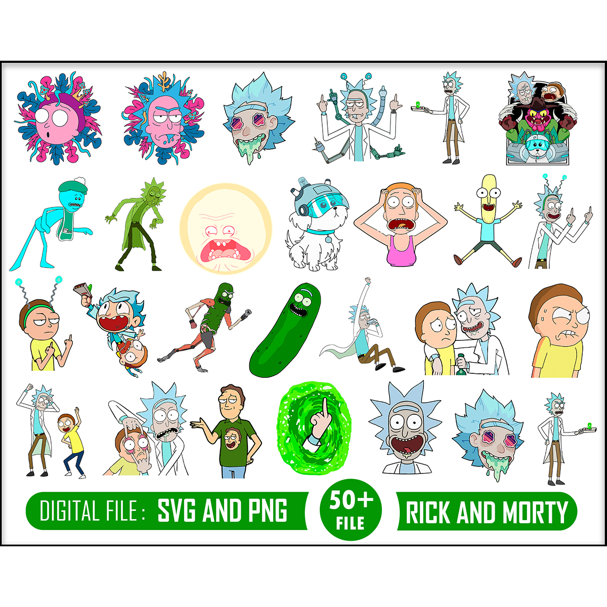 50 Rick and Morty svg, bundle Rick and Morty svg, bundle Ric | Inspire ...