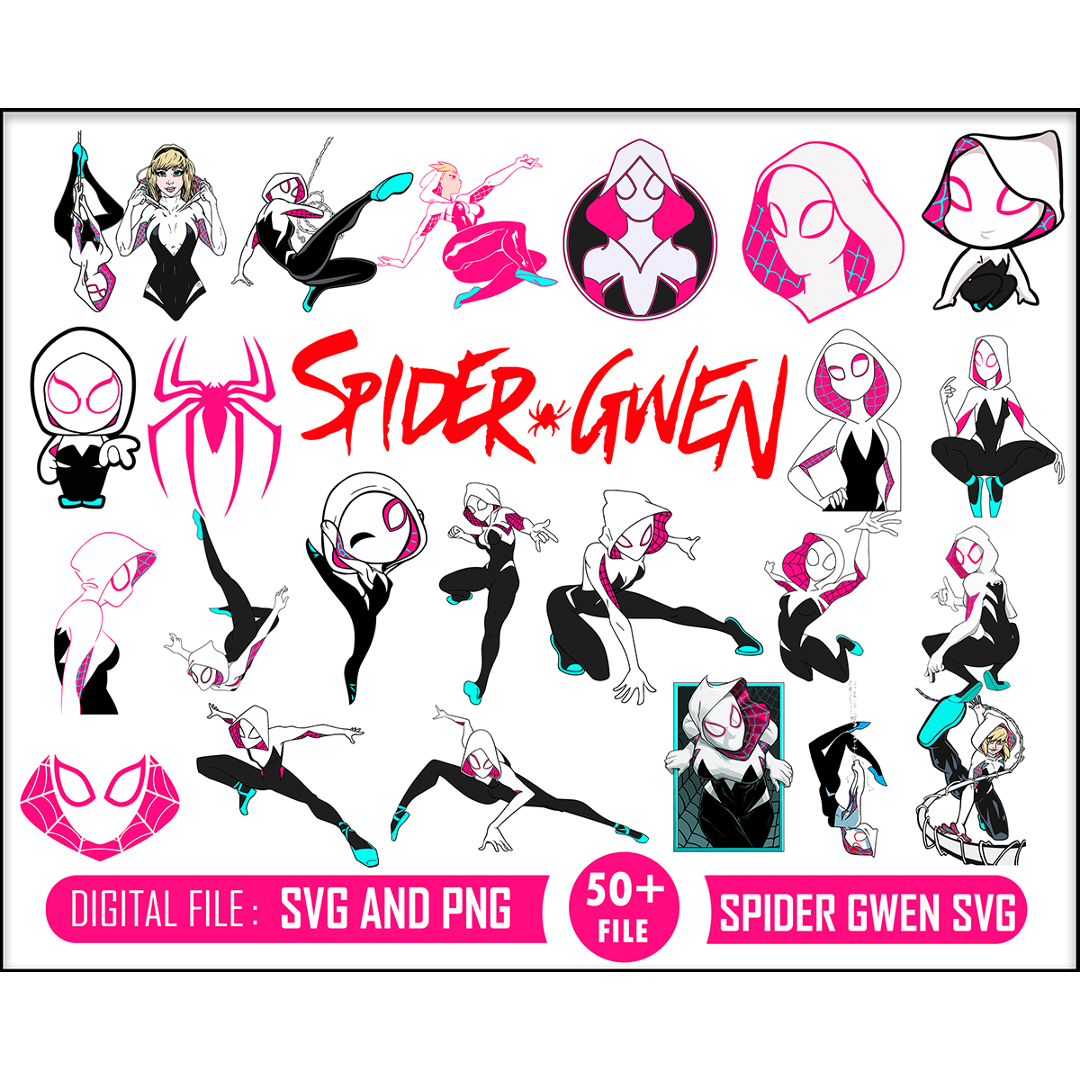 gwen stacy svg - Inspire Uplift