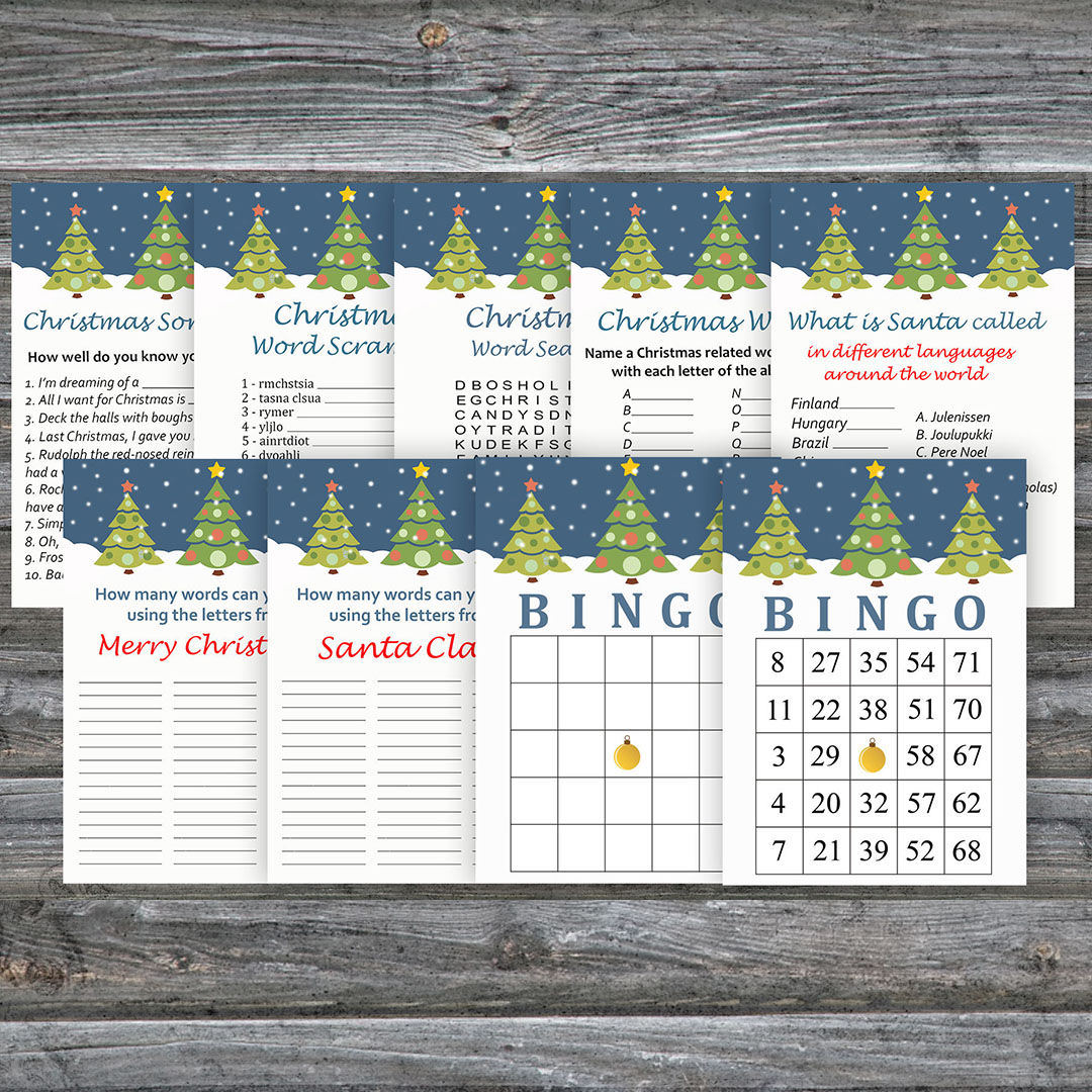 Christmas party games bundle,Printable Christmas Party Game | Inspire ...