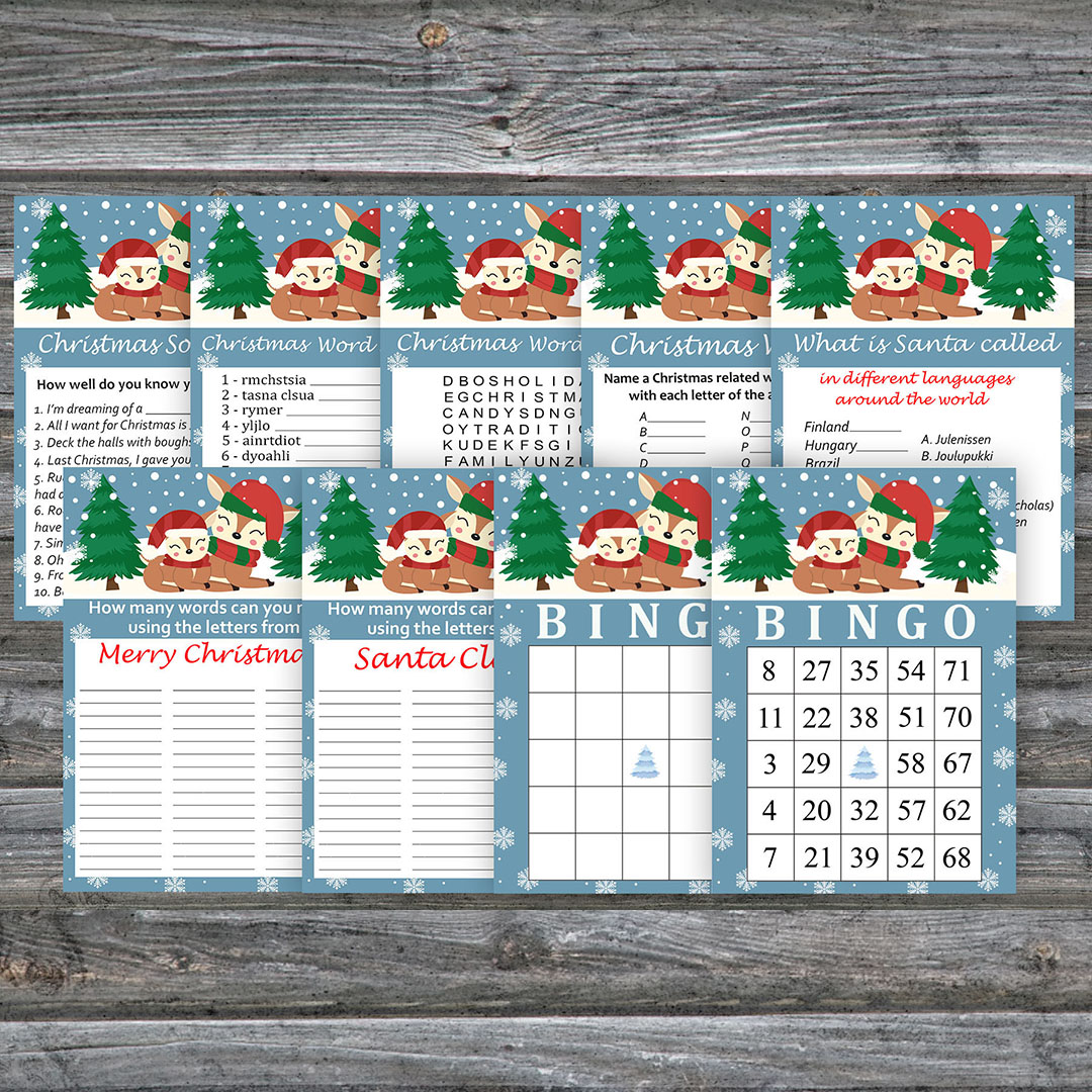 Christmas party games bundle,Printable Christmas Party Game | Inspire ...