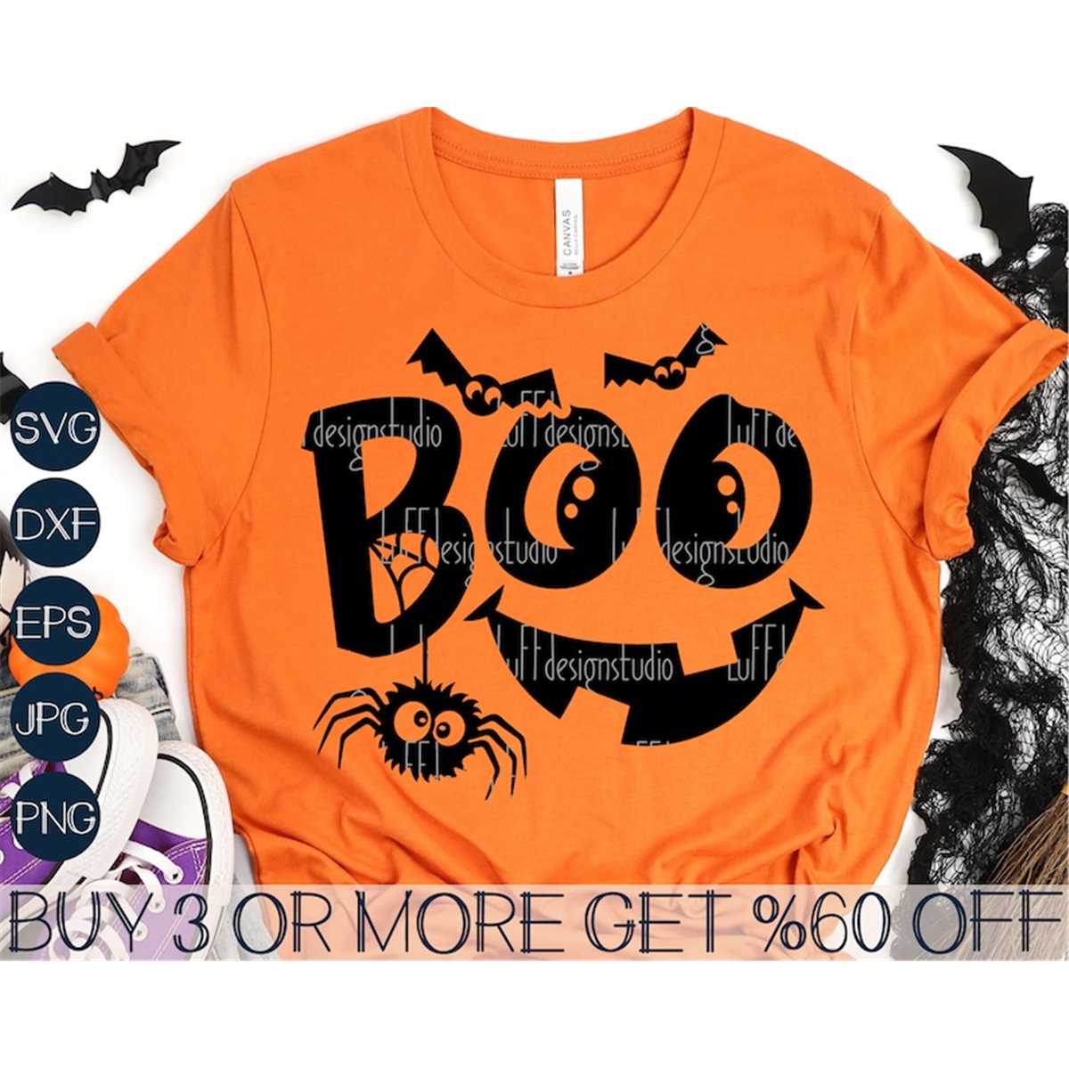 Kids Halloween SVG, Boo SVG, Pumpkin Face SVG, Funny Hallowe - Inspire ...