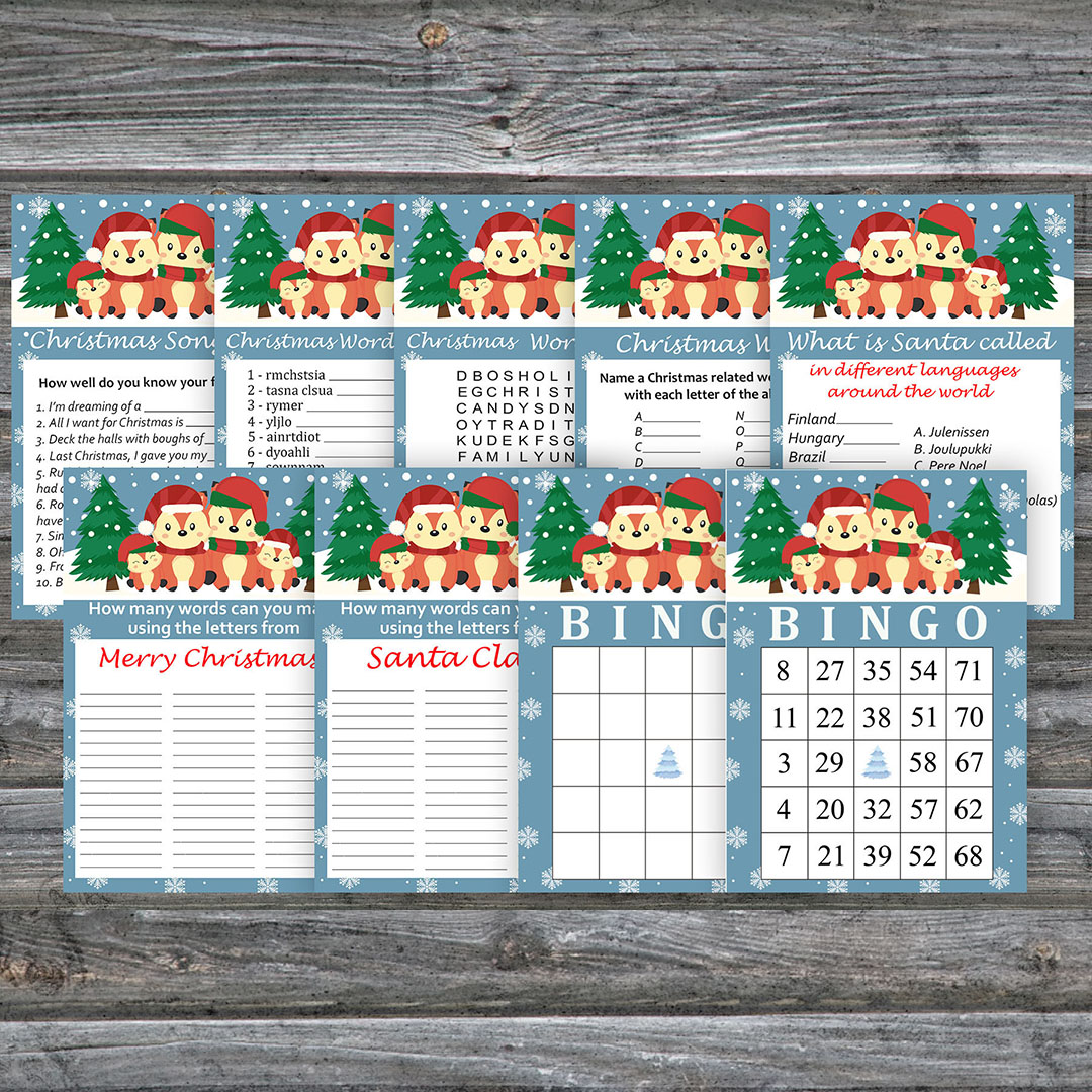 Christmas party games bundle,Printable Christmas Party Game | Inspire ...