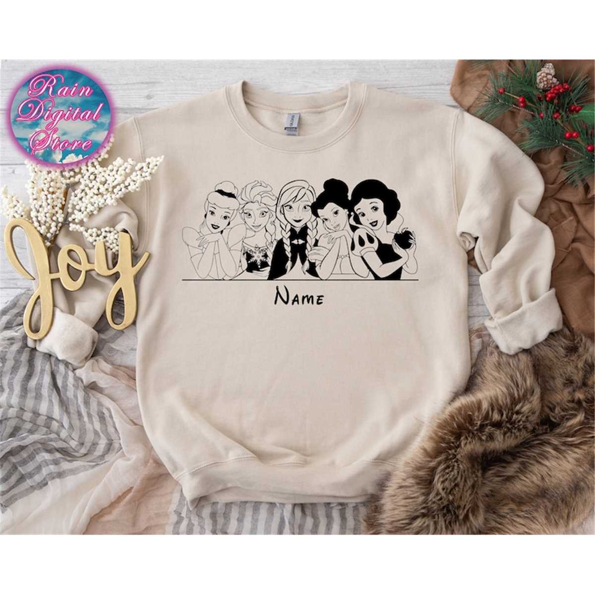 Custom Name Disneyy Princesses Svg Png AI EPS, Disneyy Princ - Inspire ...