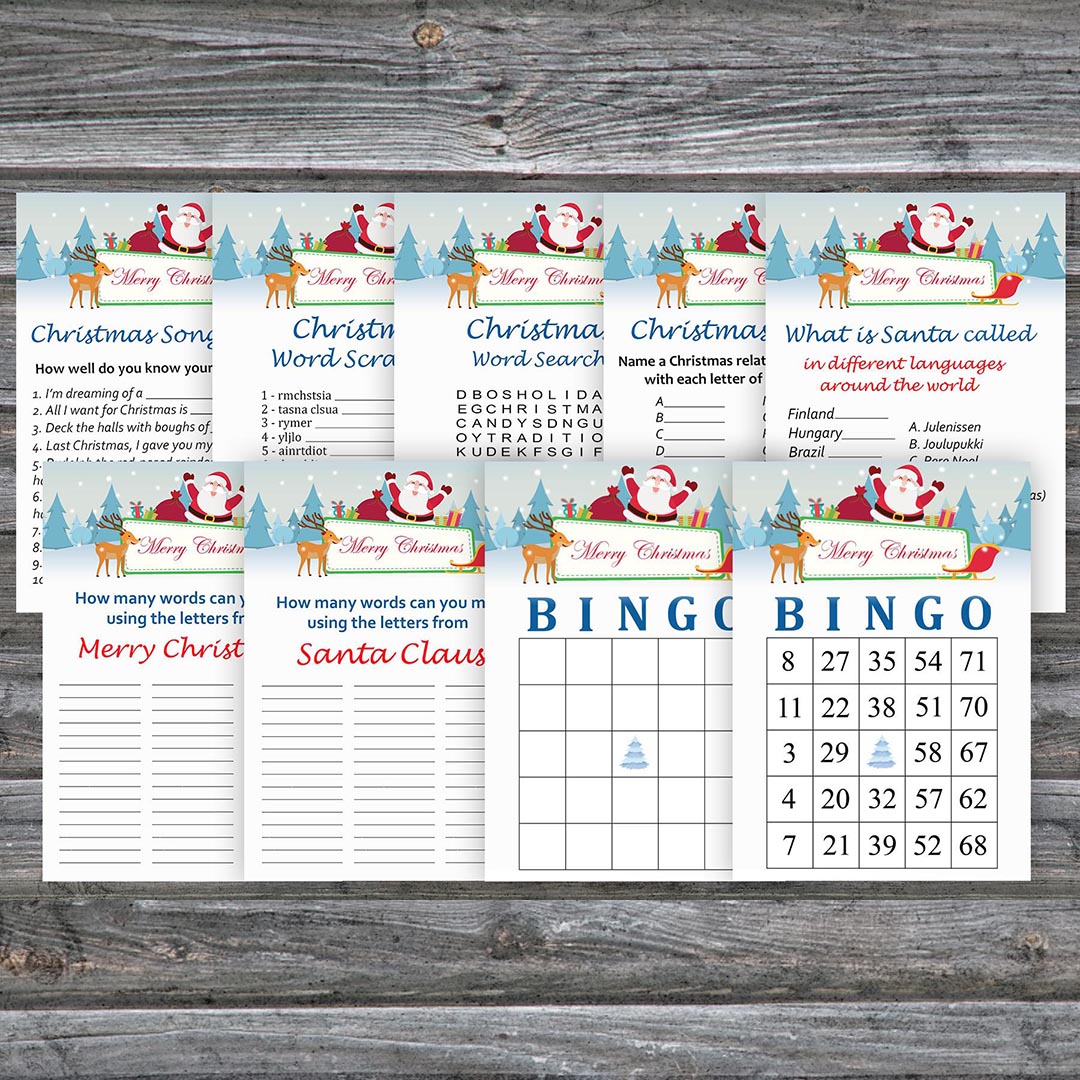 Christmas party games bundle,Printable Christmas Party Game | Inspire ...