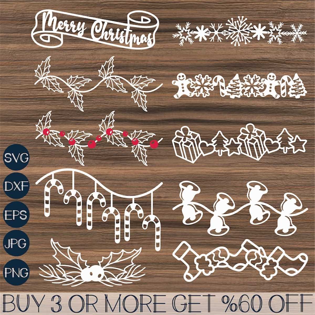 Christmas Decorations SVG Bundle, Christmas Ornament SVG, Ch | Inspire ...