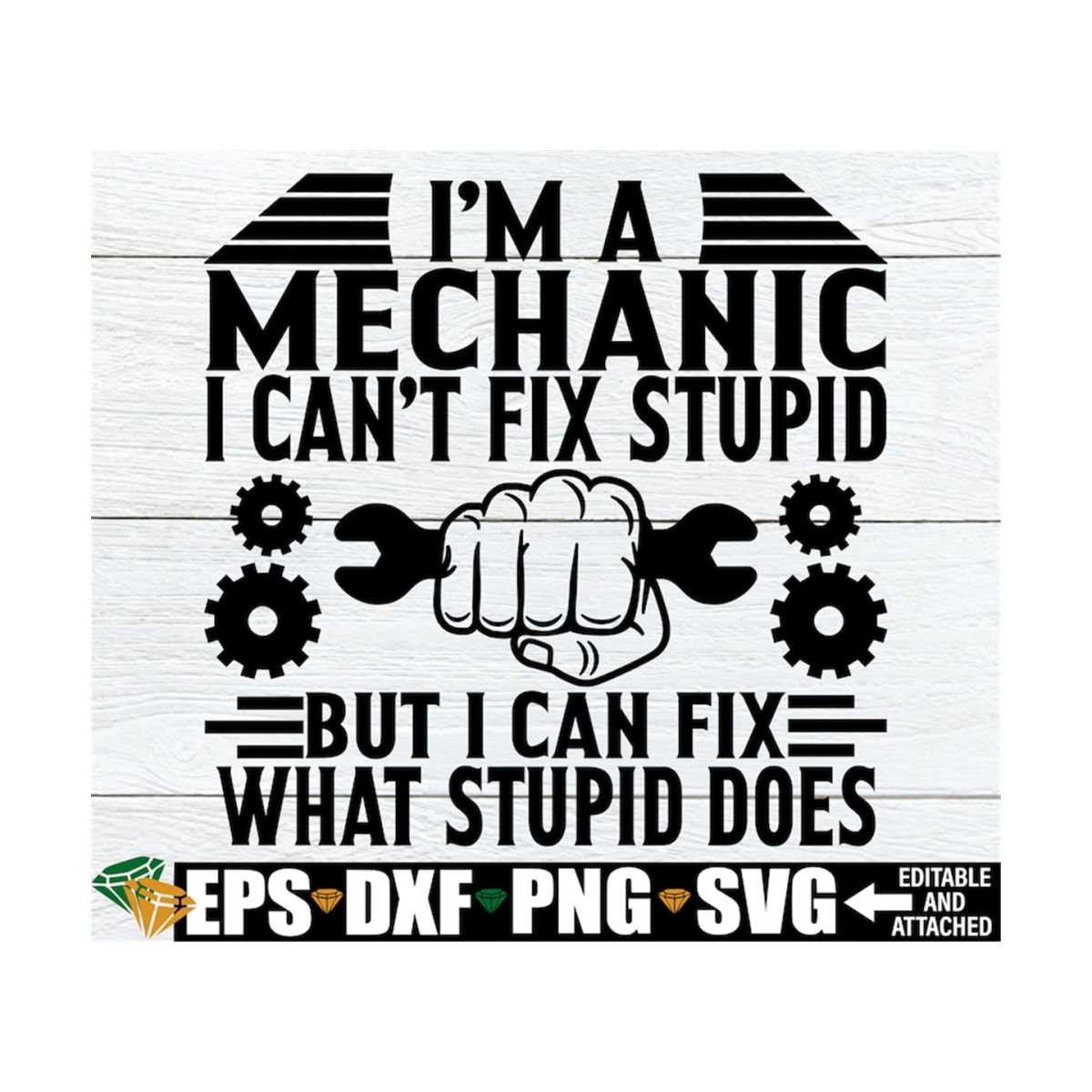 I'm a Mechanic I can't fix stupid but I can fix what stupid | Inspire ...