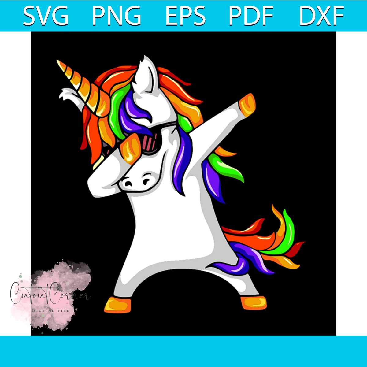Dabbing cool unicorn svg, trending svg, unicorn svg, unicorn | Inspire ...