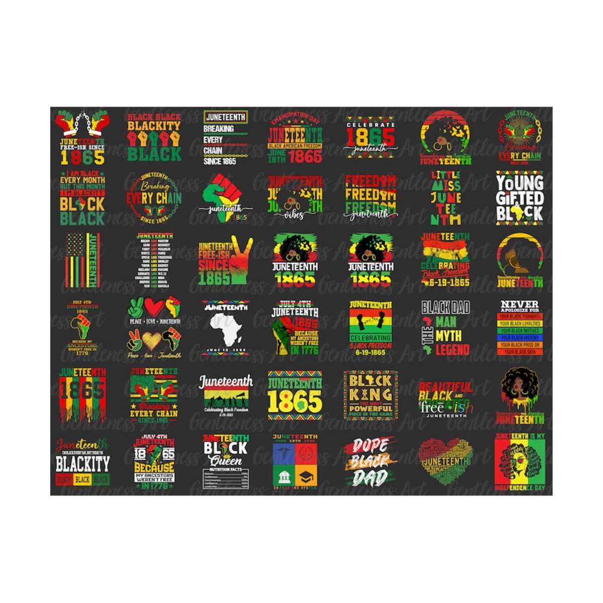 Juneteenth PNG Bundle, Black History Png, Juneteenth 1865 P | Inspire ...