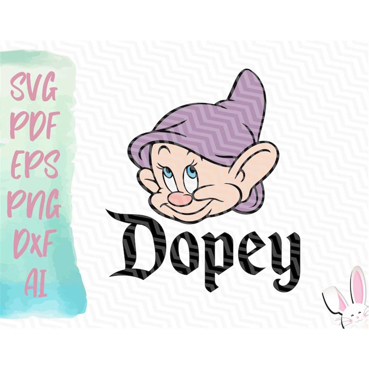 Seven Dwarfs - Dopey SVG | Instant Download | Svg Pdf Eps Pn | Inspire ...