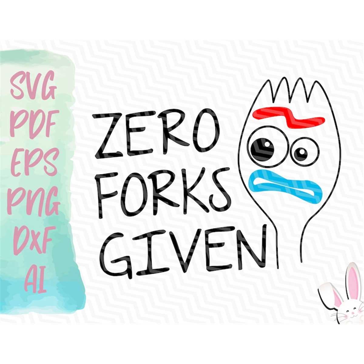 Forky - Zero Forks Given SVG | Instant Download | Svg Pdf Ep | Inspire ...
