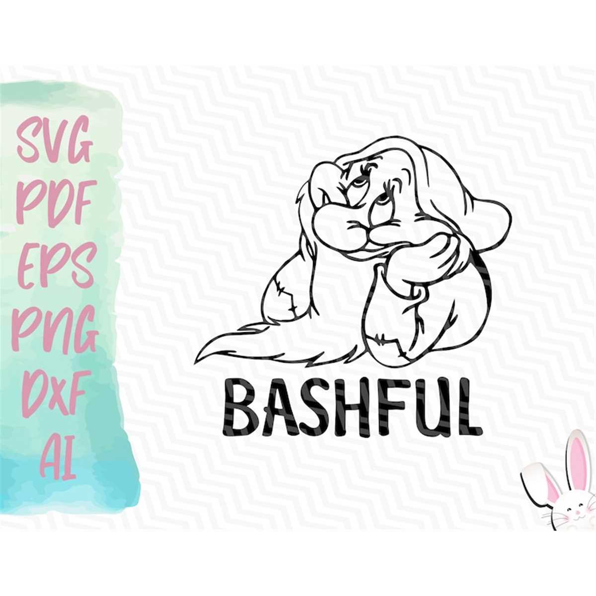 Seven Dwarfs - Bashful SVG | Instant Download | Svg Pdf Eps - Inspire ...