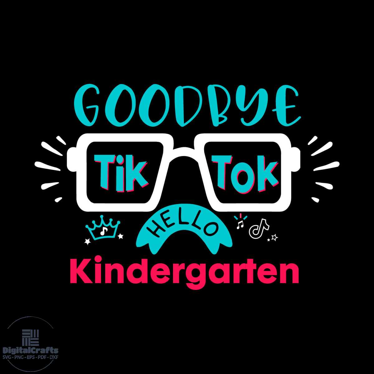 Goodbye Tiktok Hello Kindergarten Back To School Svg | Inspire Uplift