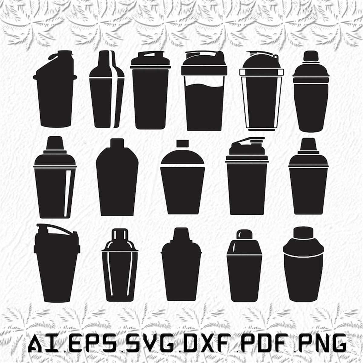 Shaker Svg Shakers Svg Water Svg Salt Bottles Svg Ai Inspire