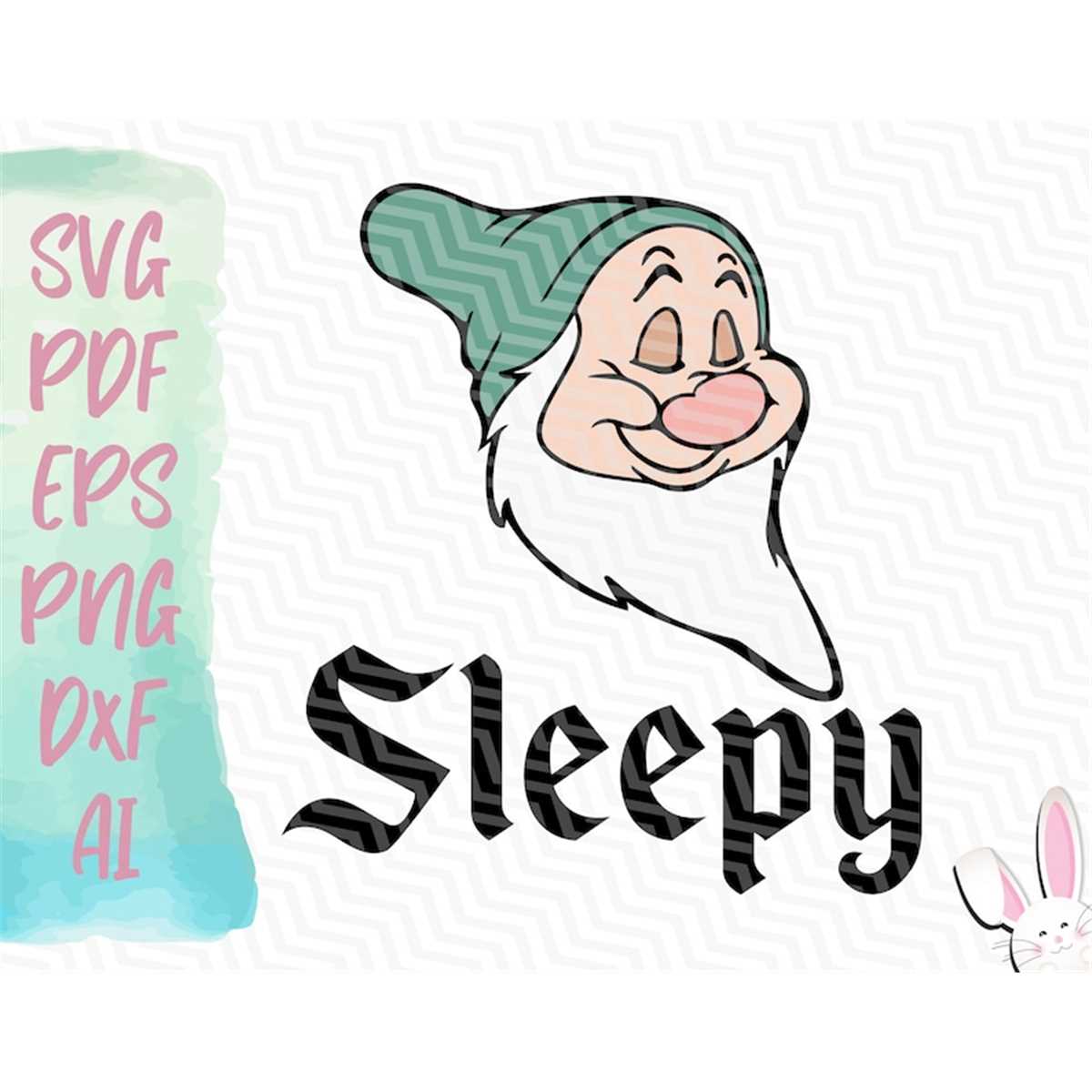 Seven Dwarfs - Sleepy SVG | Instant Download | Svg Pdf Eps P | Inspire ...