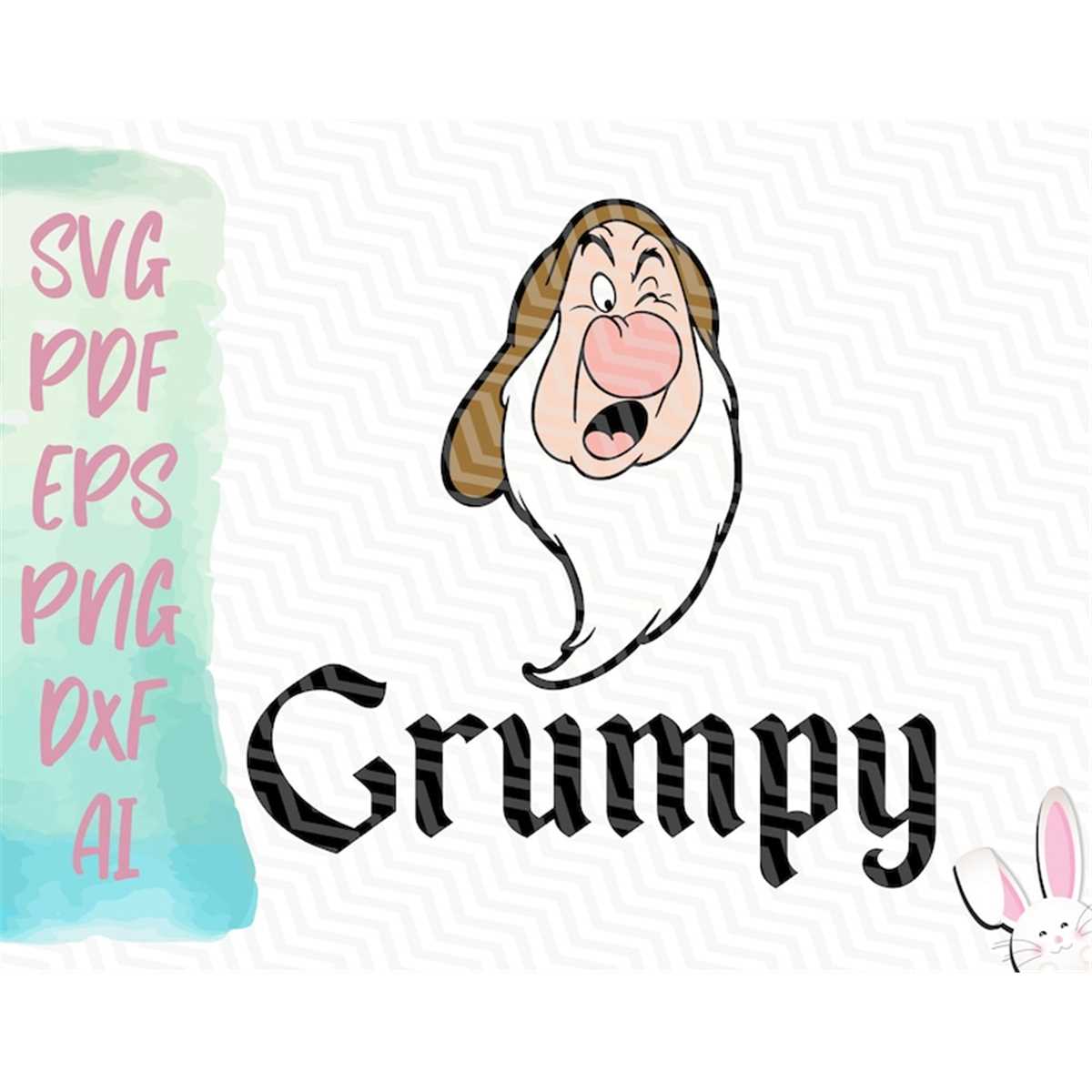 Seven Dwarfs - Grumpy SVG | Instant Download | Svg Pdf Eps P - Inspire ...