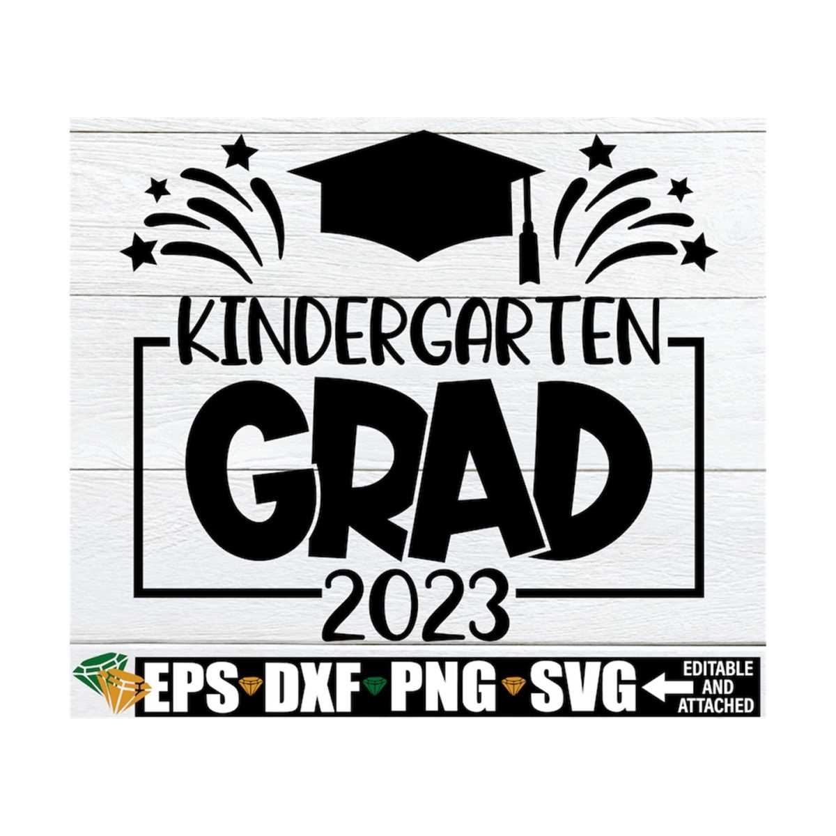Kindergarten Grad, Kindergarten Graduation svg, Graduation F | Inspire ...