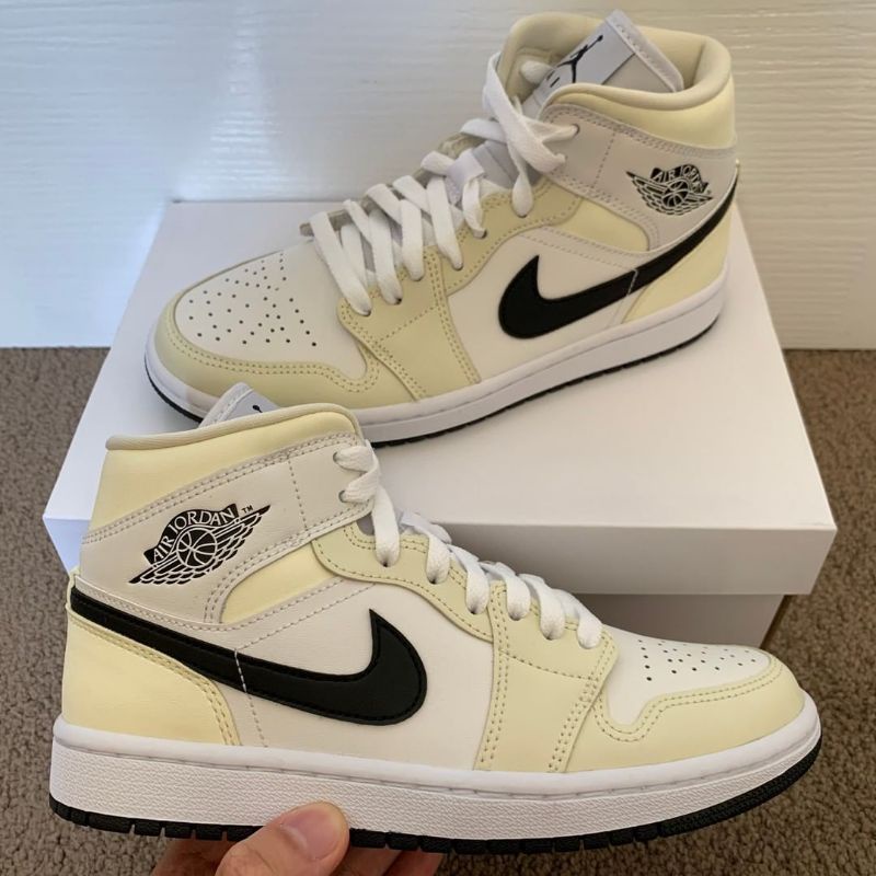 Elegant Nike Air Jordan 1 Mid Coconut Milk Shoes | Inspire Uplift