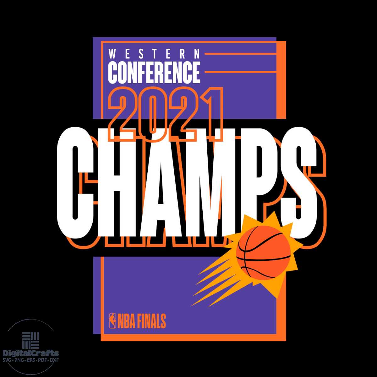 NBA Finals Western Conference Champions Phoenix Suns 2021 Sv | Inspire ...