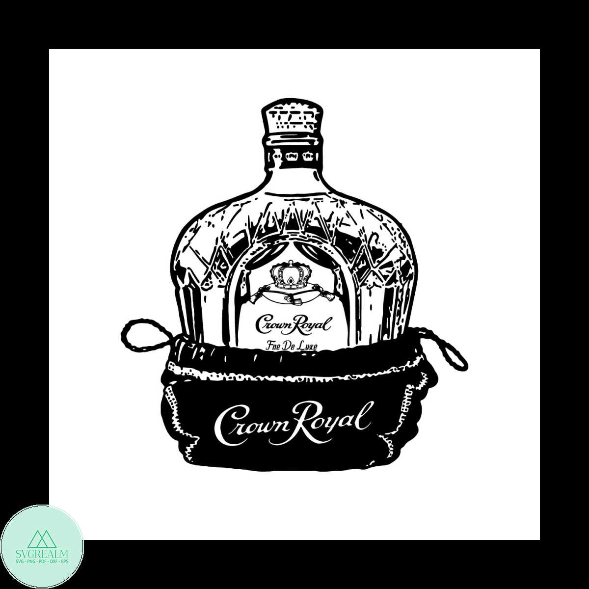 Crown Royal Bottle And Bag Design Element For Drinking Day S | Inspire ...
