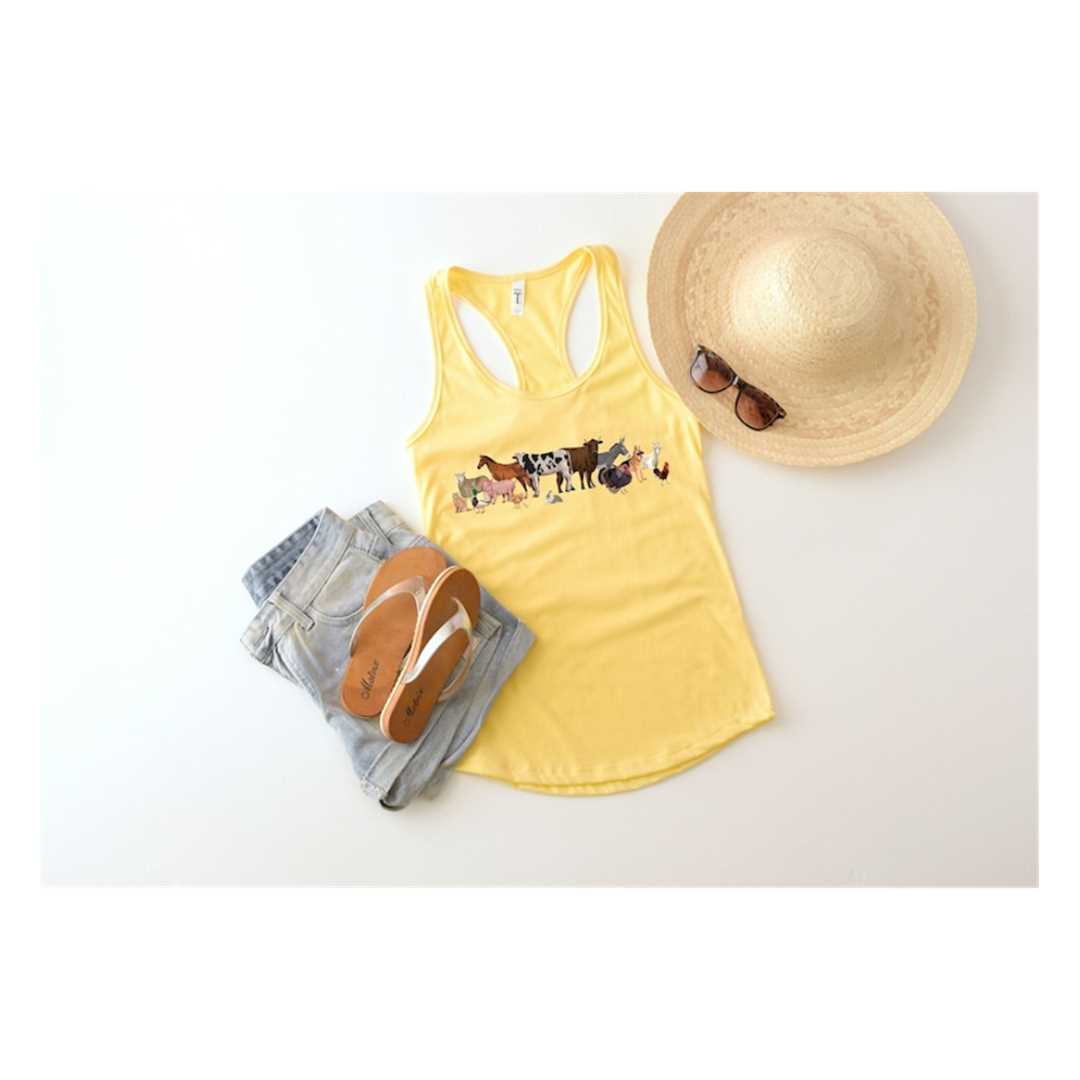 Farm Animal Tank Top,Animal Lover Tank,Farm Tank,Animal Tank - Inspire ...