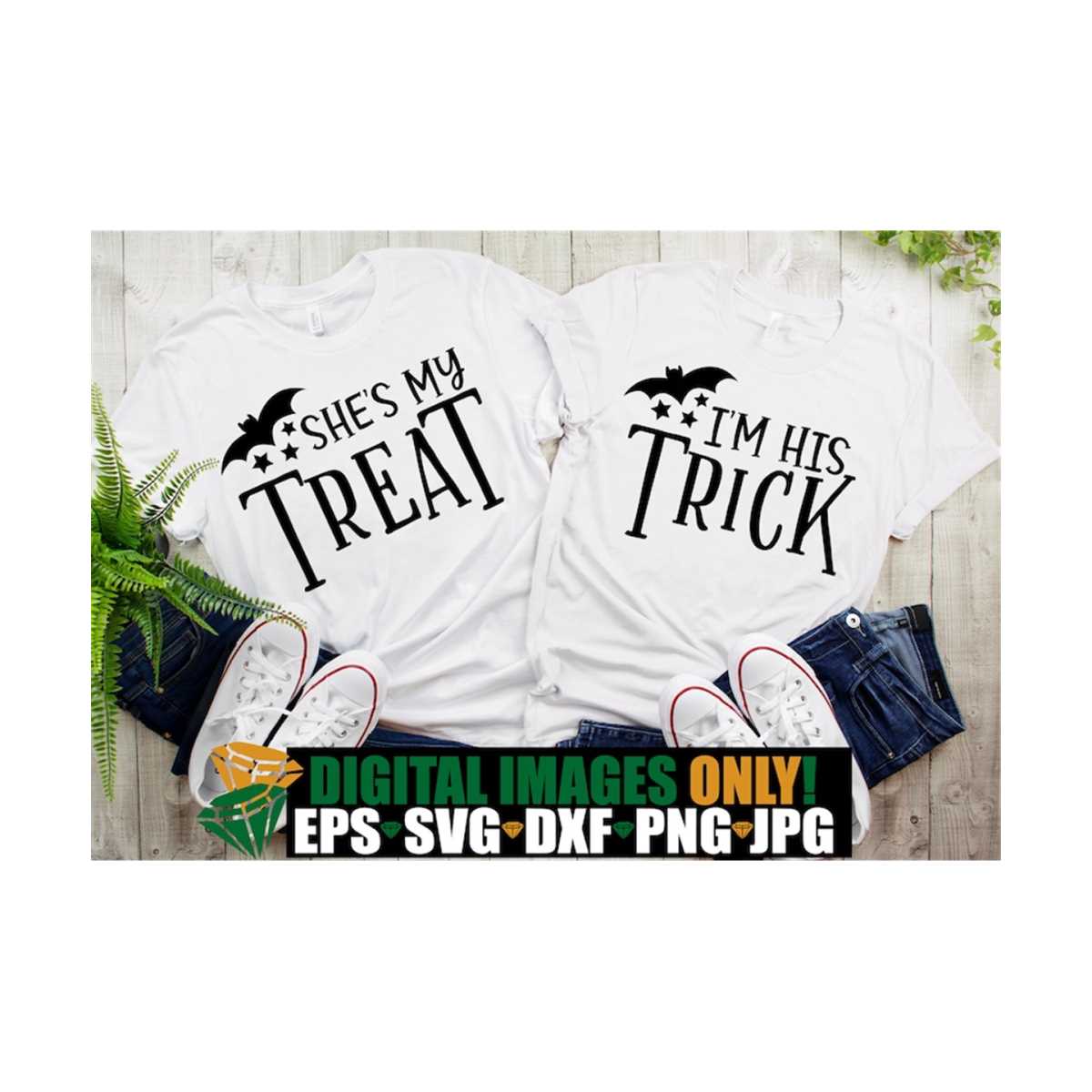 She's My Treat, I'm His Trick, Matching Halloween Couple, Co | Inspire ...