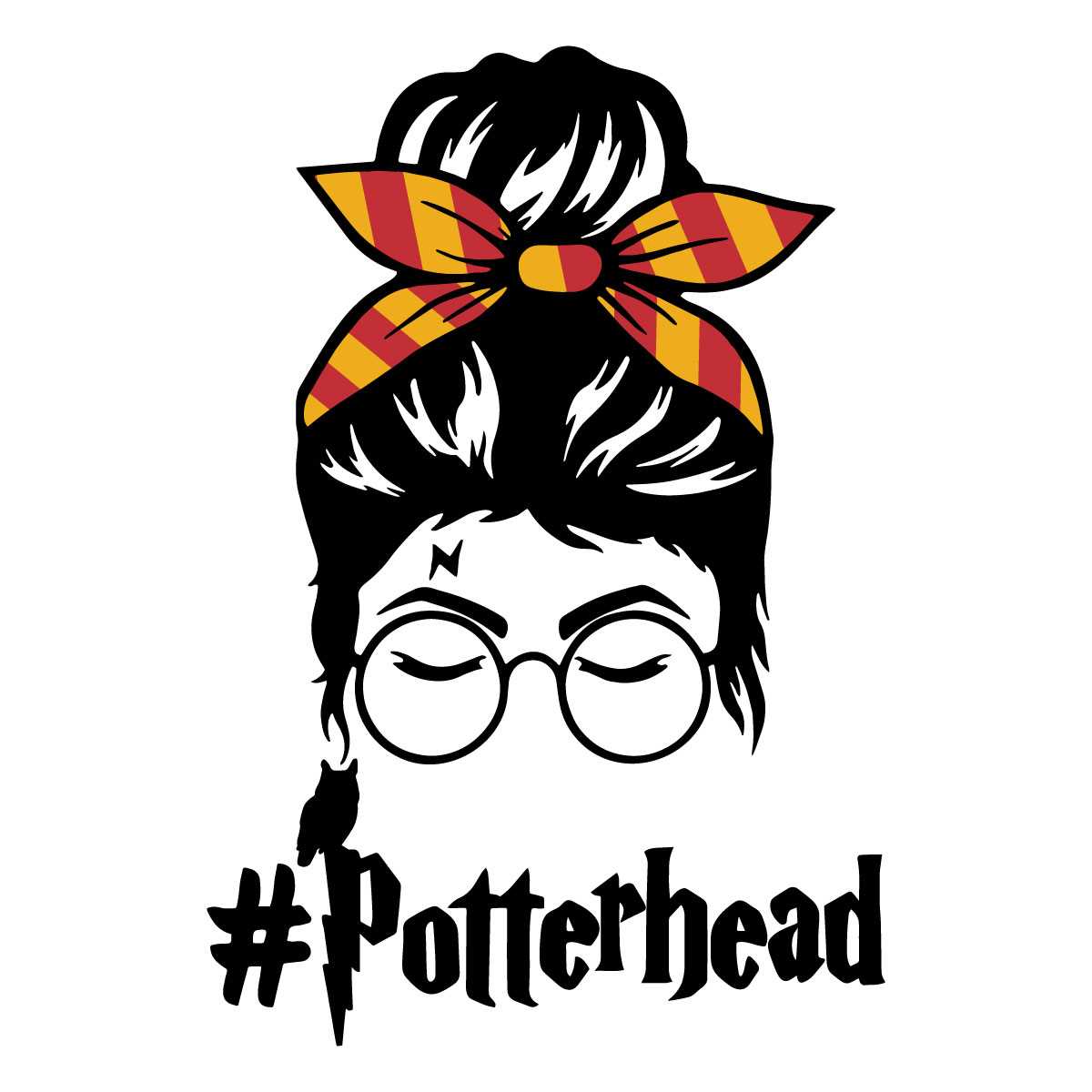 Harry Potter Head Girl SVG, Messy Bun Mom SVG | Inspire Uplift