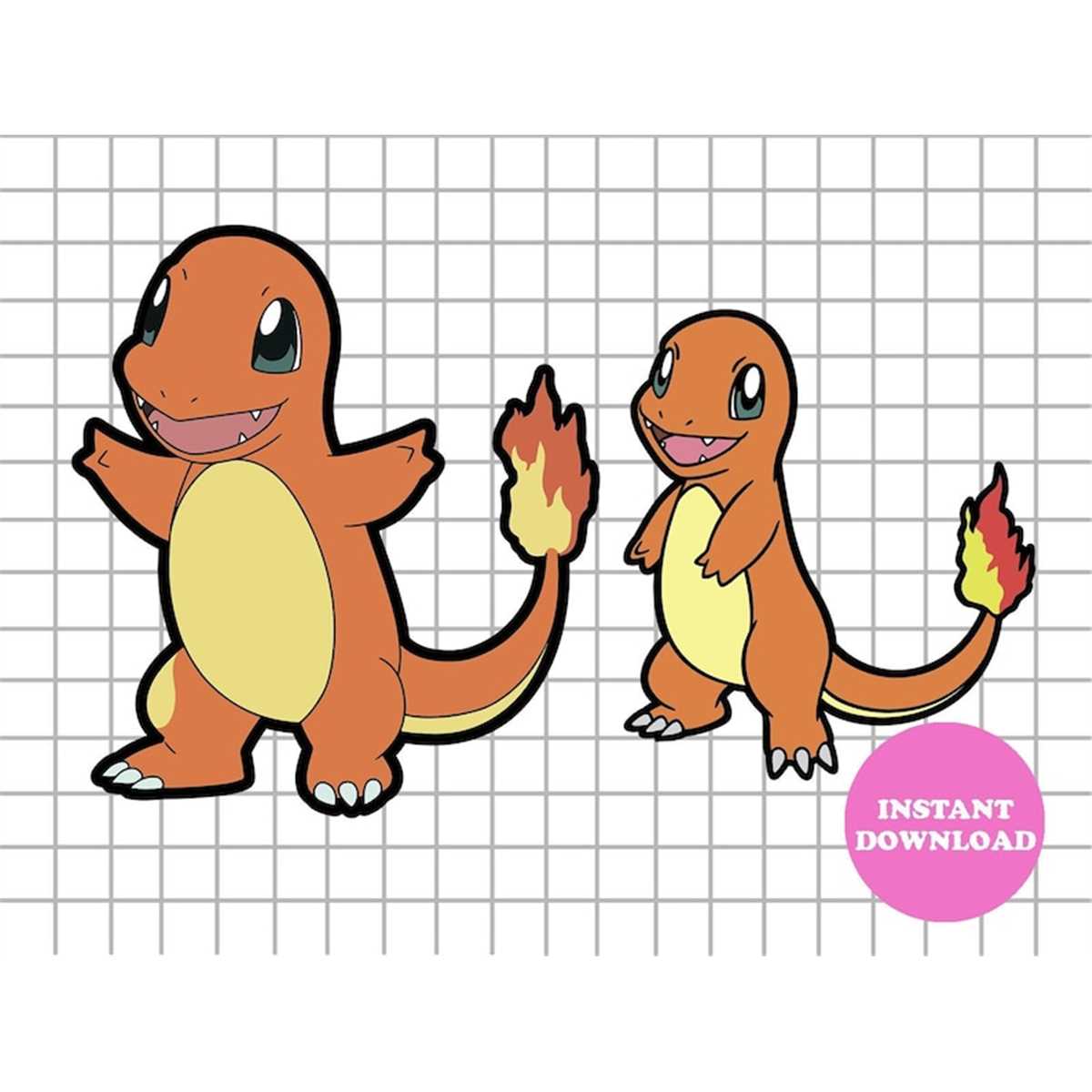 2 Designs Charmander Svg Layered ,Clipart, Cricut, Digital V - Inspire ...
