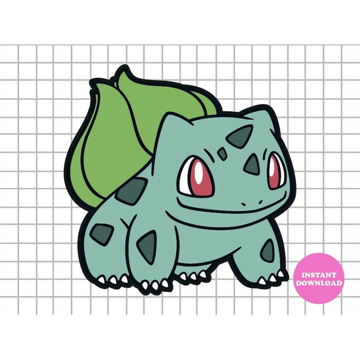 Balbasaur Svg Layered ,Clipart, Cricut, Digital Vector Cut F - Inspire ...