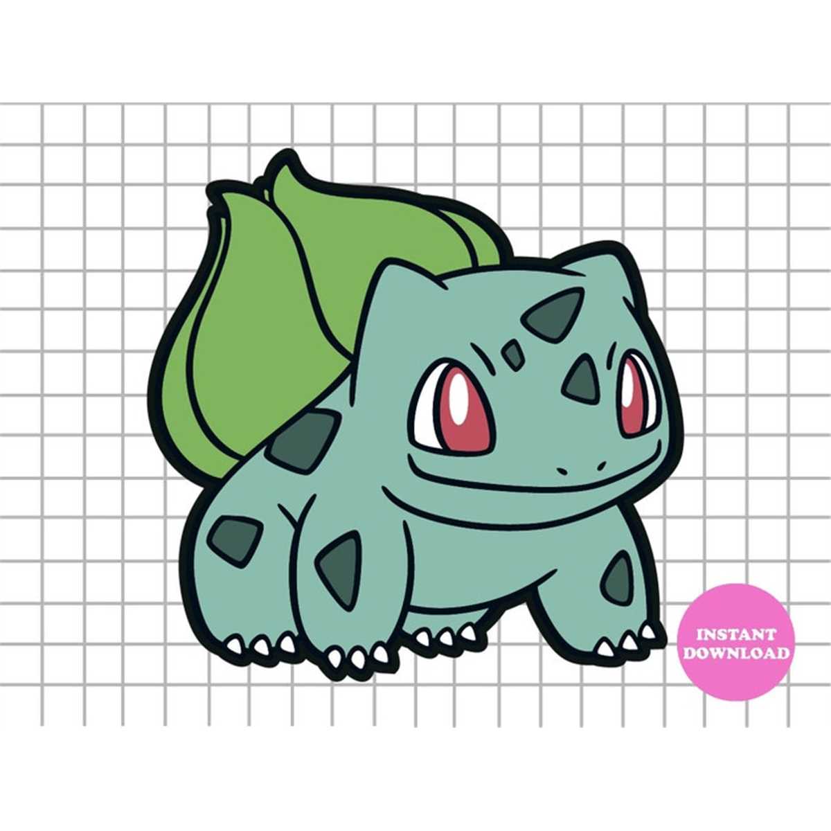 Balbasaur Svg Layered ,Clipart, Cricut, Digital Vector Cut F - Inspire Uplift