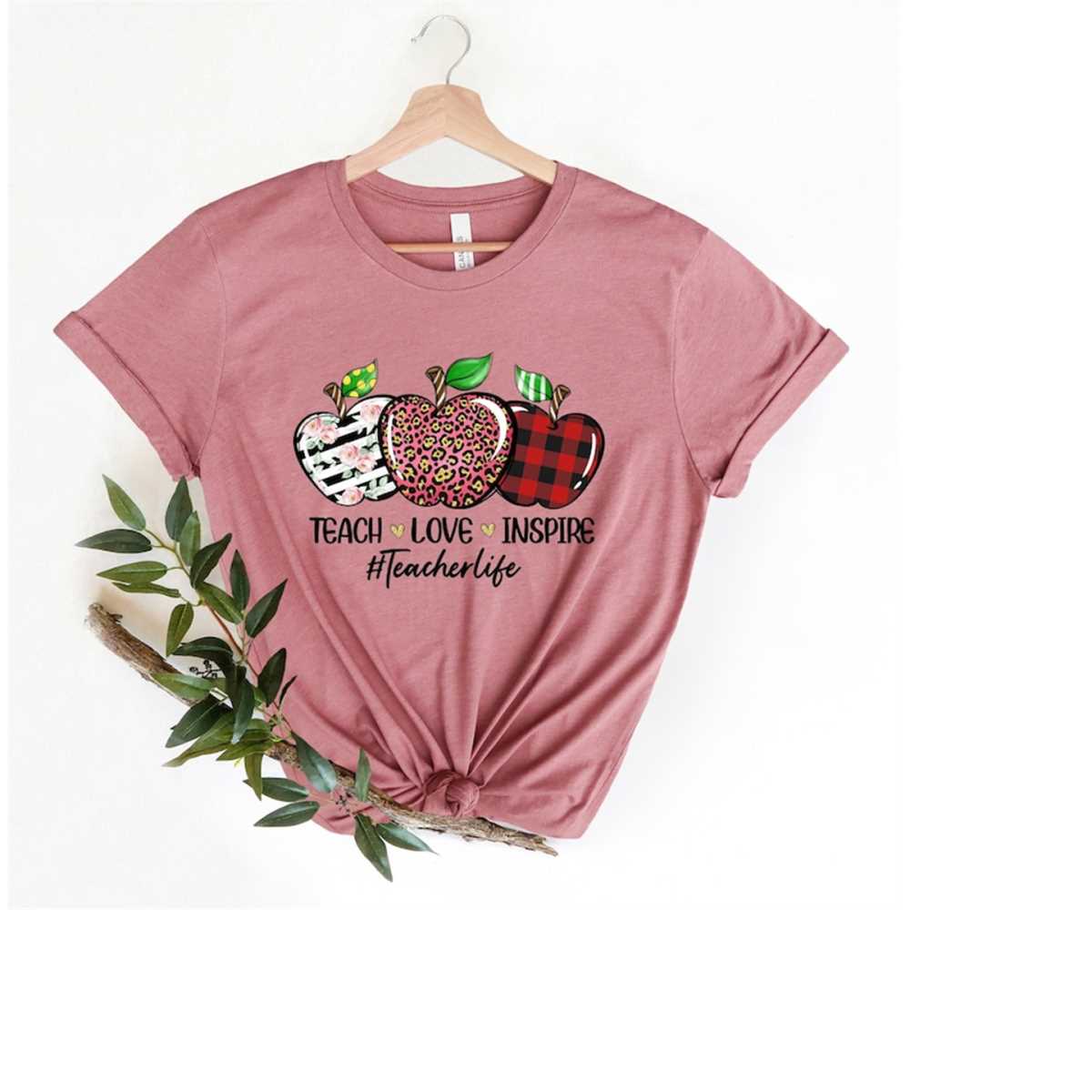 Teach Love Inspire shirt, Teach Love Inspire Apple shirt, Fi | Inspire ...