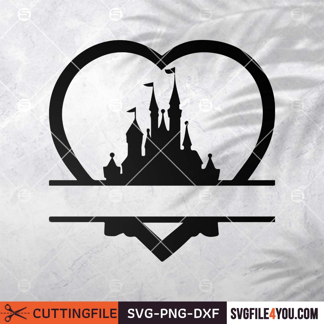 Castle Heart SVG File PNG Sublimation, Clipart - Inspire Uplift