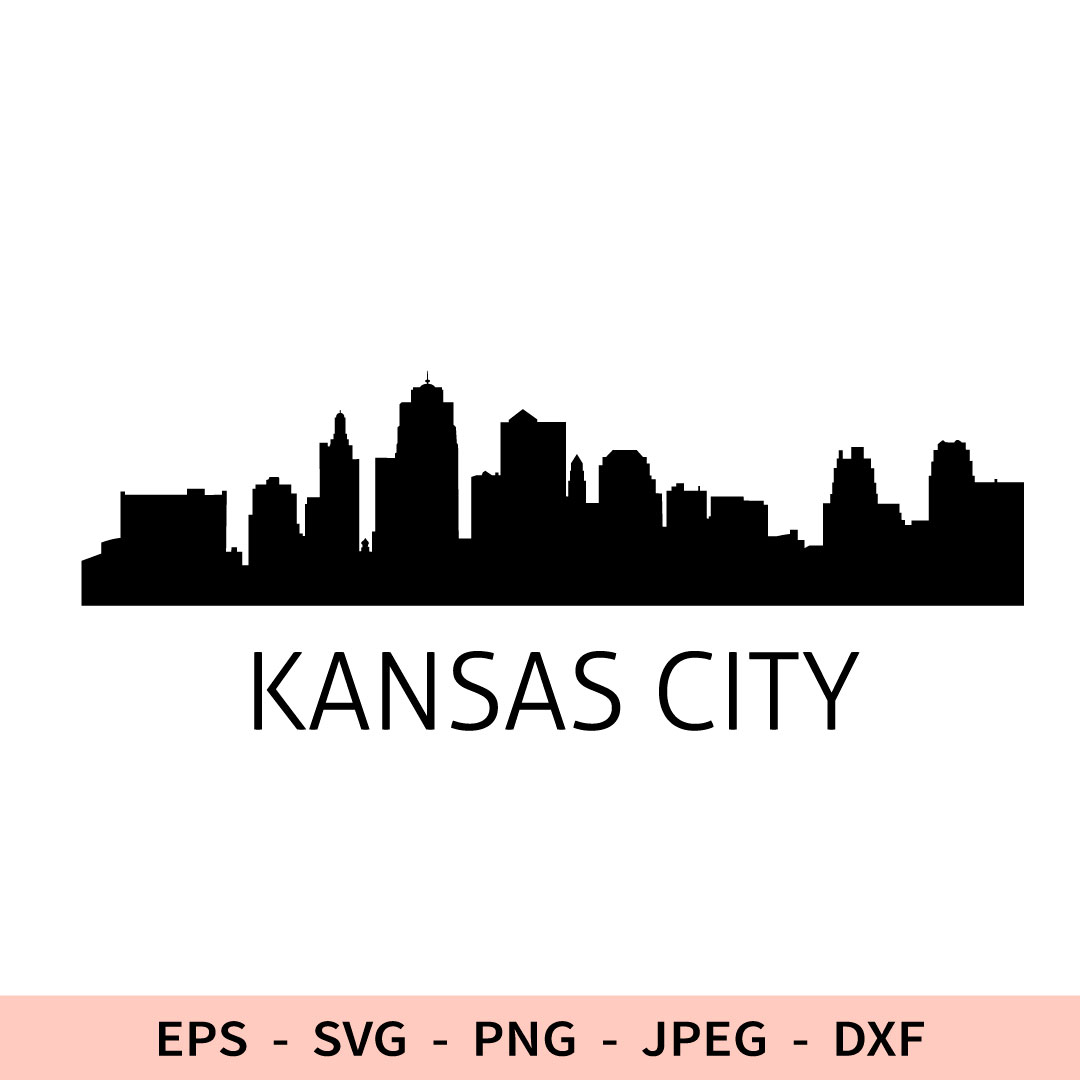 KANSAS CITY Svg US State Dxf File for Cricut Buildings Silho | Inspire ...