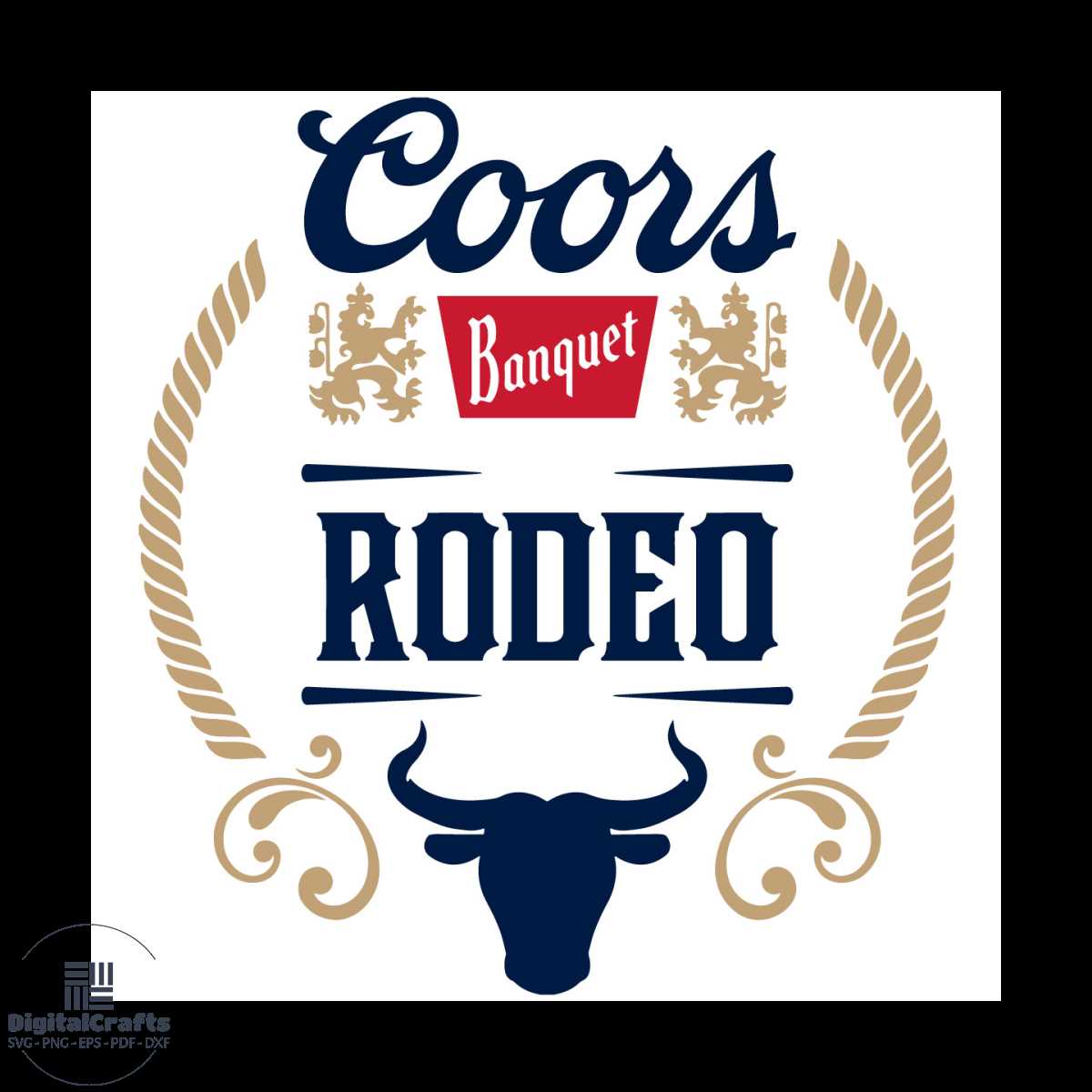 Unofficial Coors Banquet Rodeo Beer Logo Coors Light Svg | Inspire Uplift
