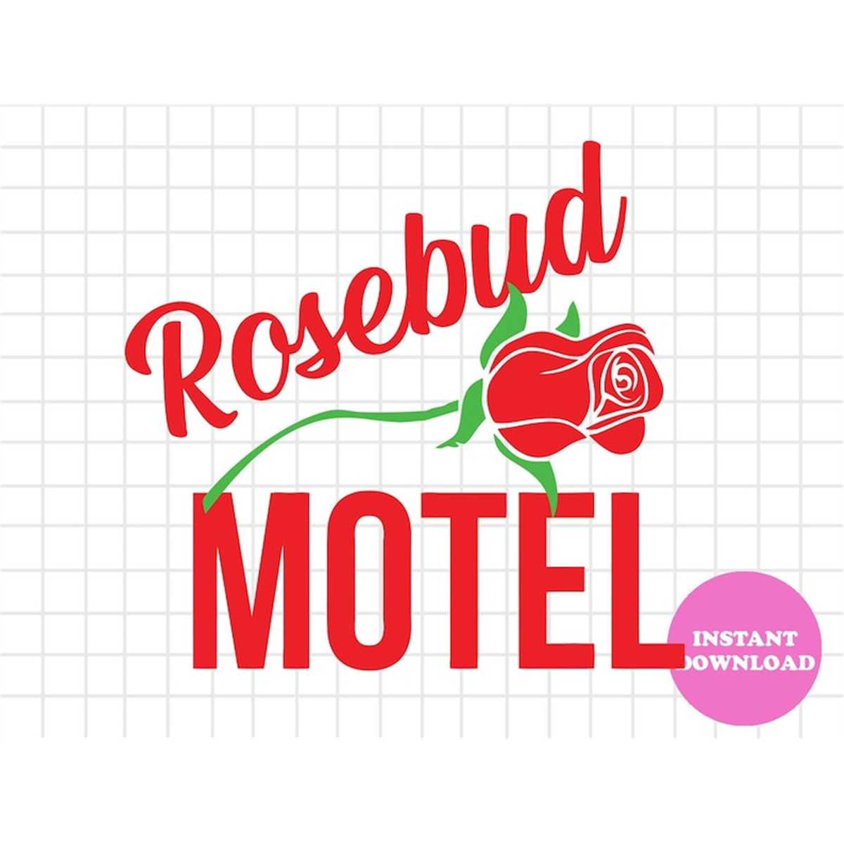 Rosebud Motel Svg Layered Item, Clipart, Cricut, Digital Vec | Inspire ...