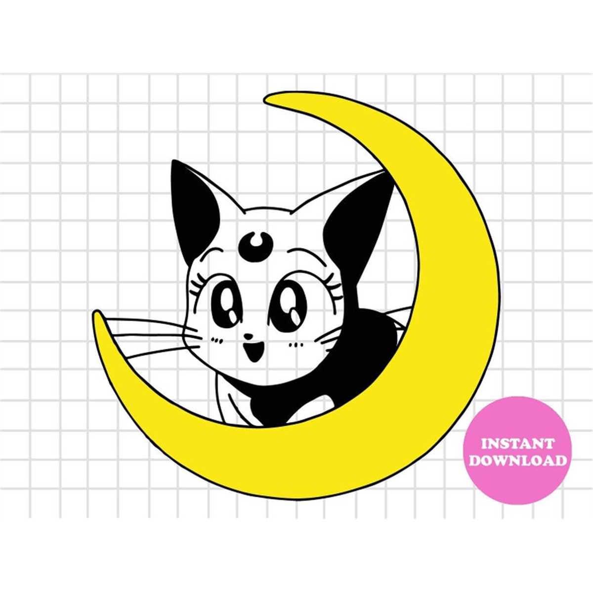 Sailor Moon Svg Layered Item, Clipart, Cricut, Digital Vecto - Inspire Uplift