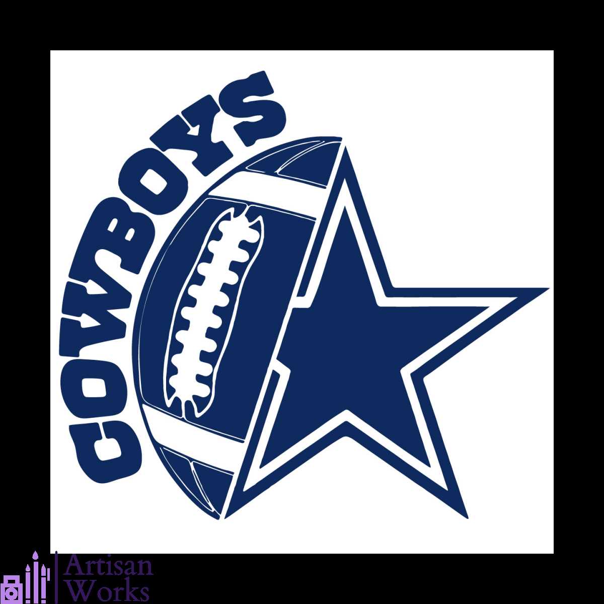 Dallas Cowboys Ball And Star NFL Team Football Svg, Sport Sv | Inspire ...