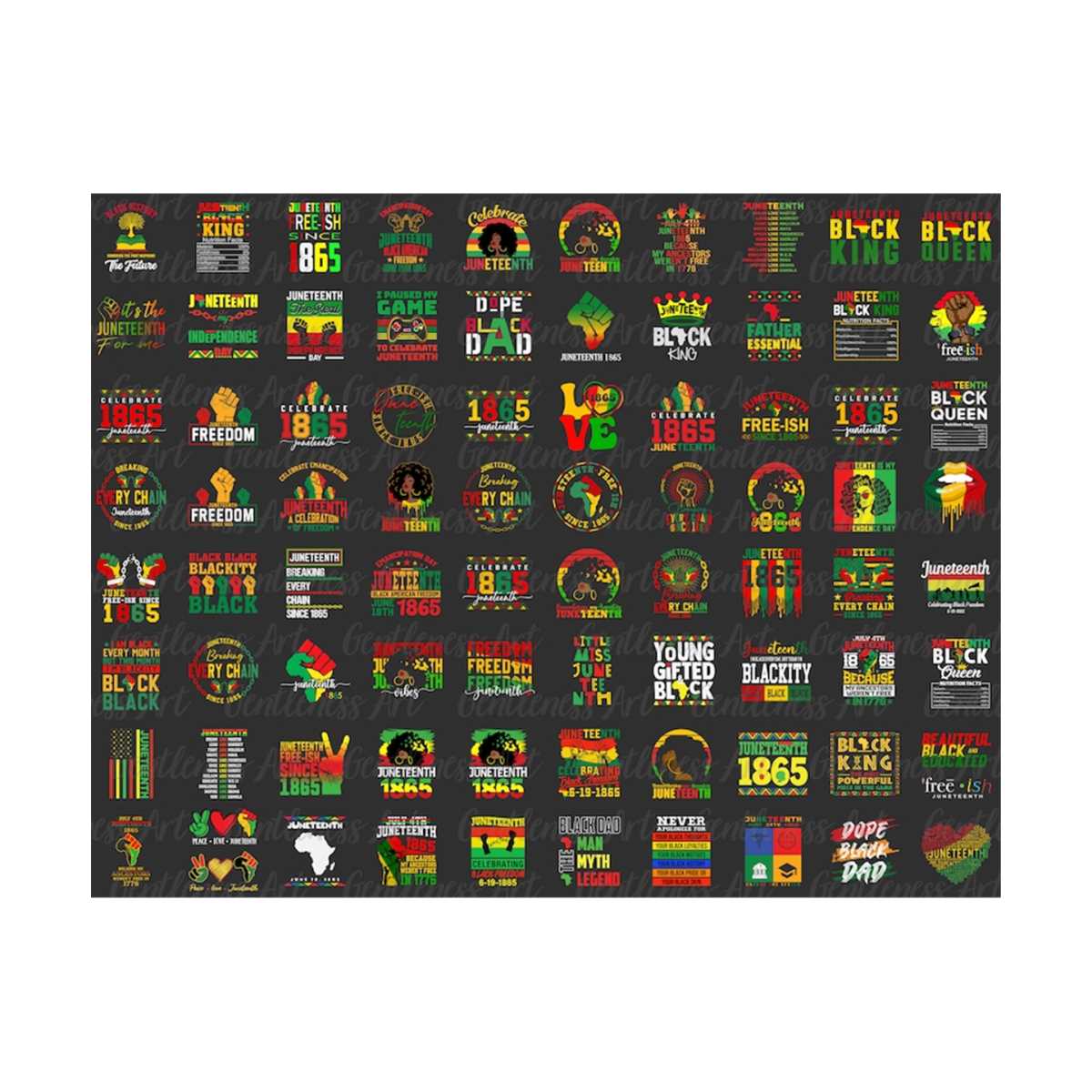 Juneteenth PNG Bundle, Juneteenth 1865 Png, Celebrate Junete - Inspire ...