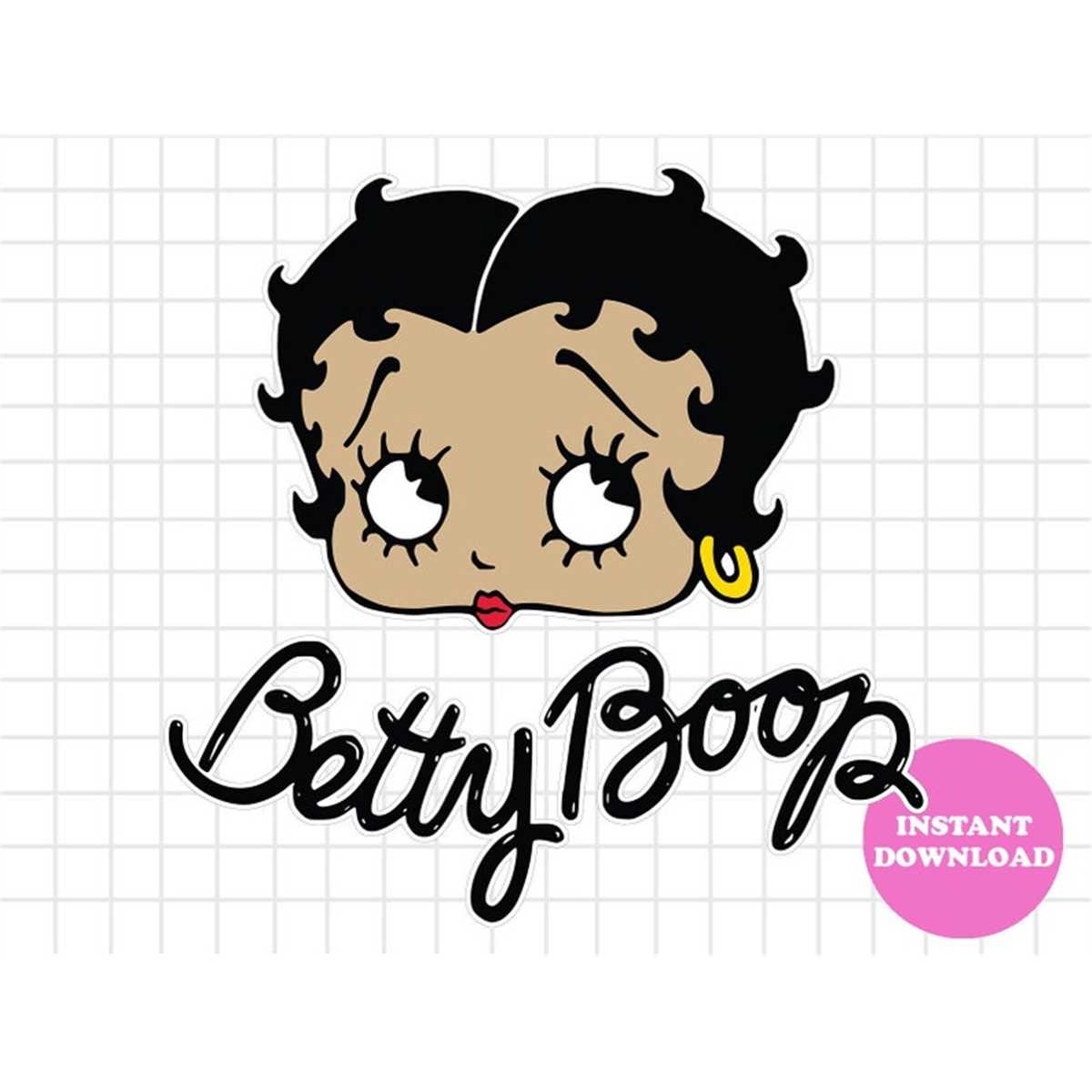Betty Boop Svg Layered Item, Clipart, Cricut, Digital Vector - Inspire Uplift